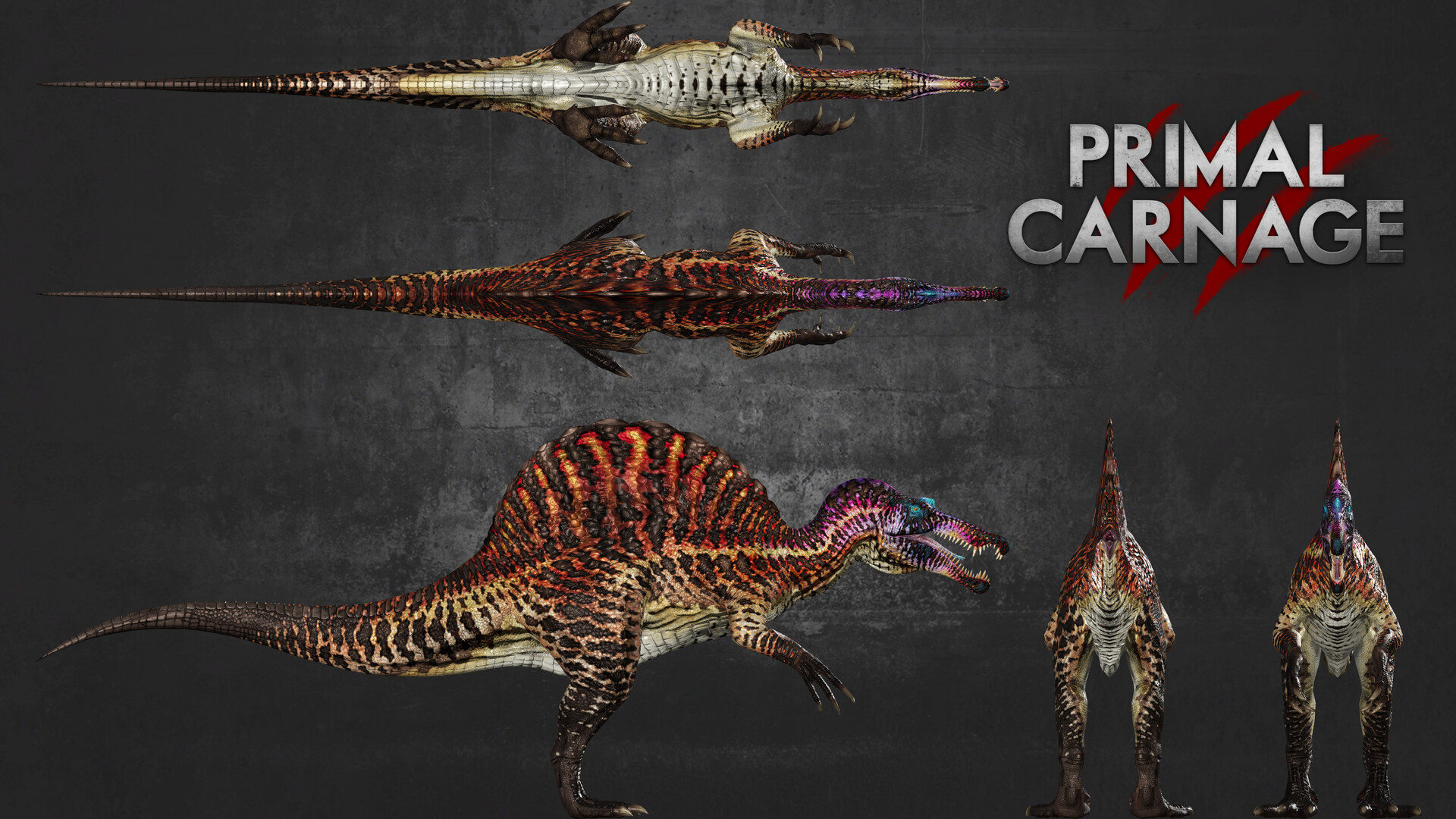 Primal Carnage Spinosaurus Vs T Rex
