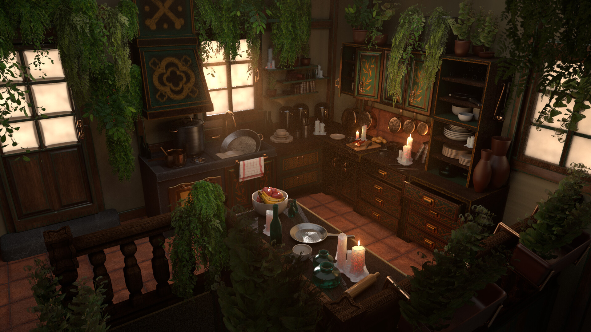 ArtStation - Lush Kitchen - Modeling & Texturing