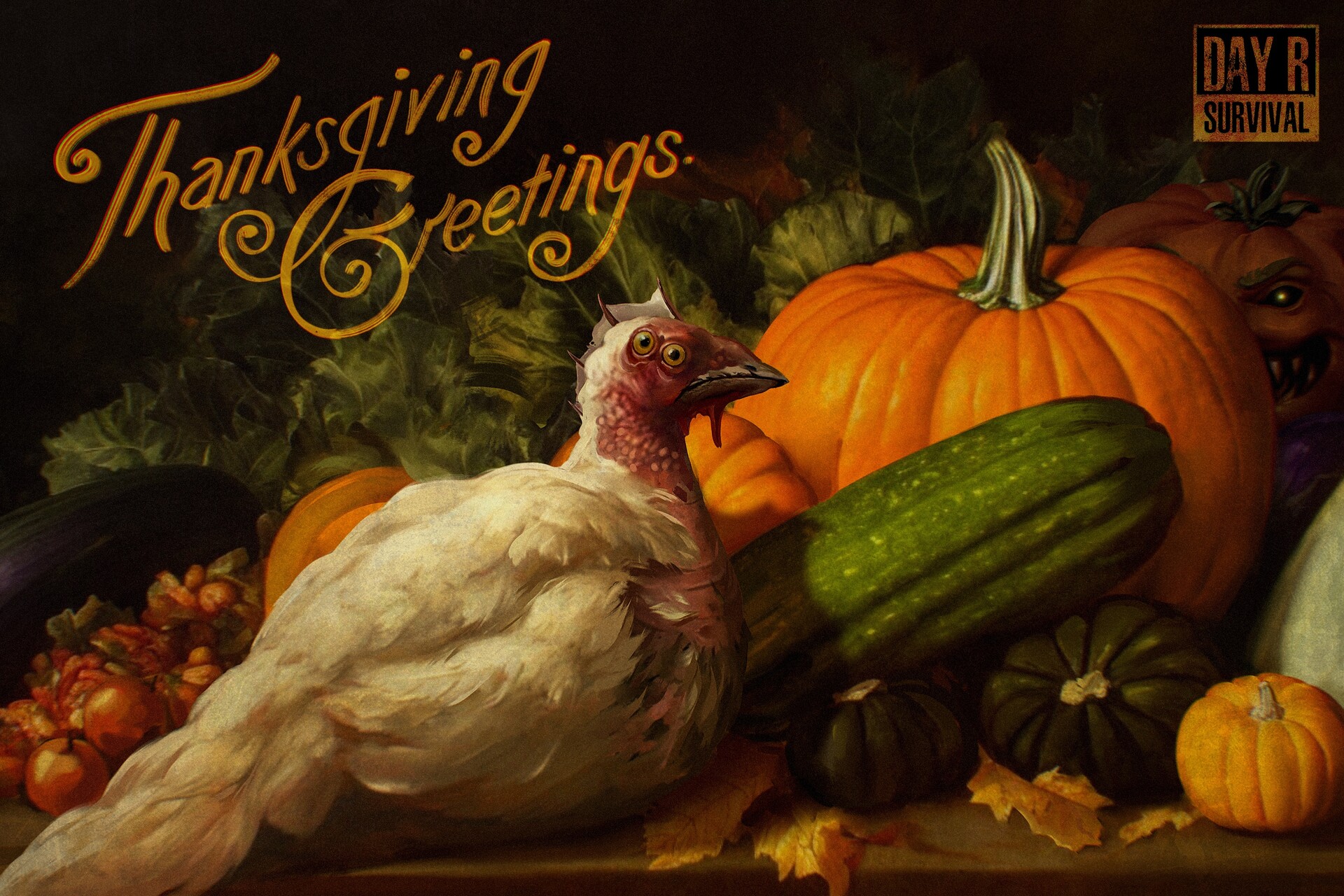 ArtStation - Holiday promotional art for DayR Survival