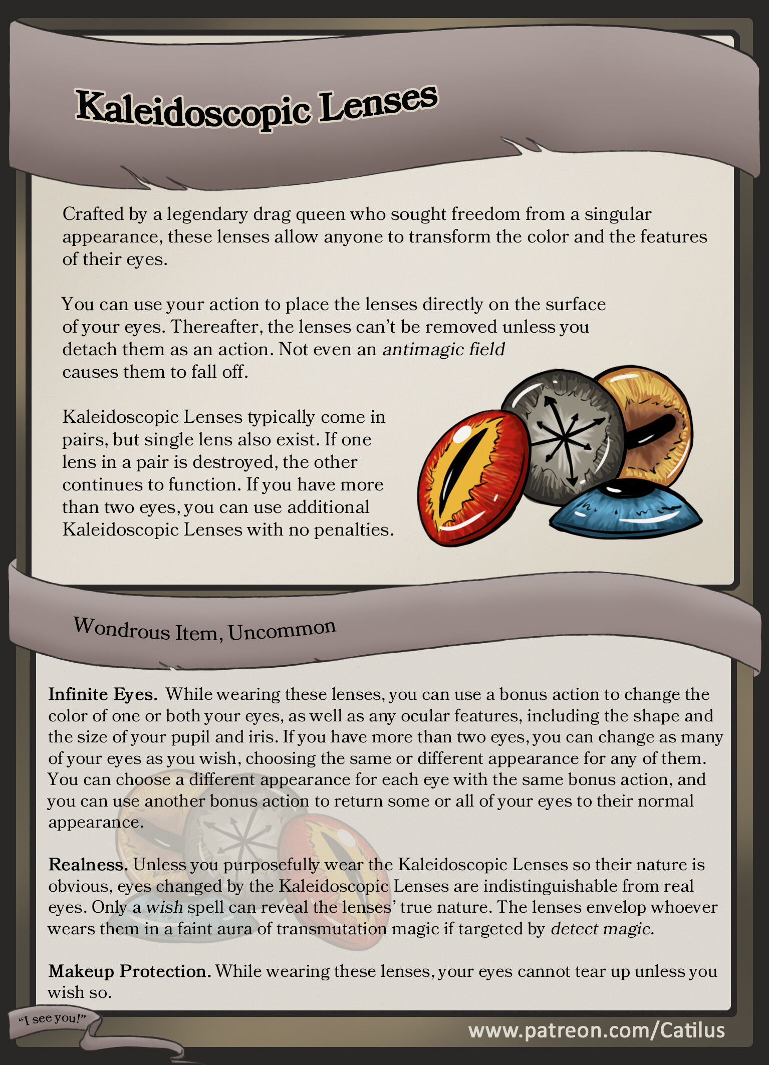 ArtStation - Kaleidoscopic Lenses – DnD Item