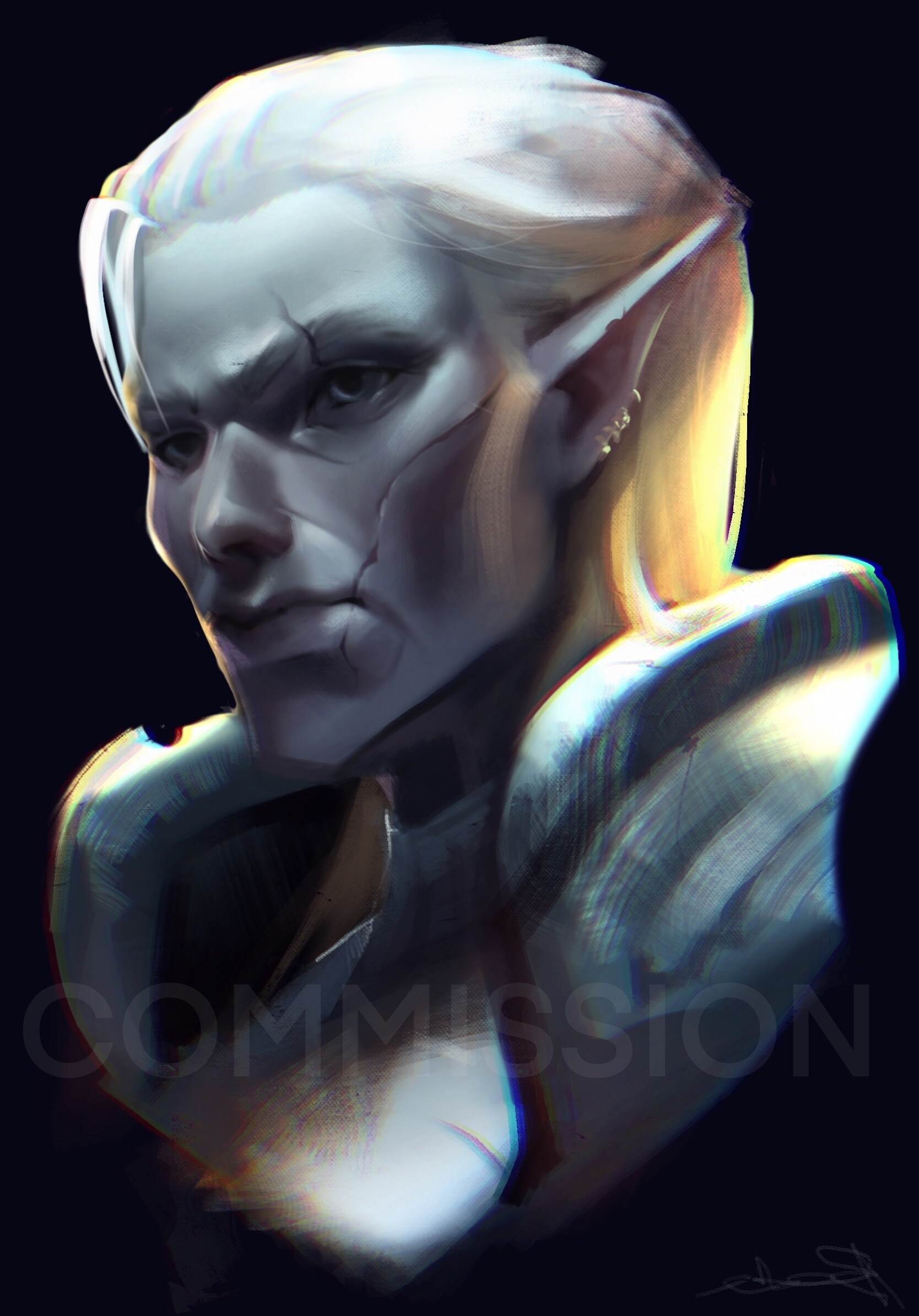 ArtStation - Commission for HappyRazor- Elf Oc