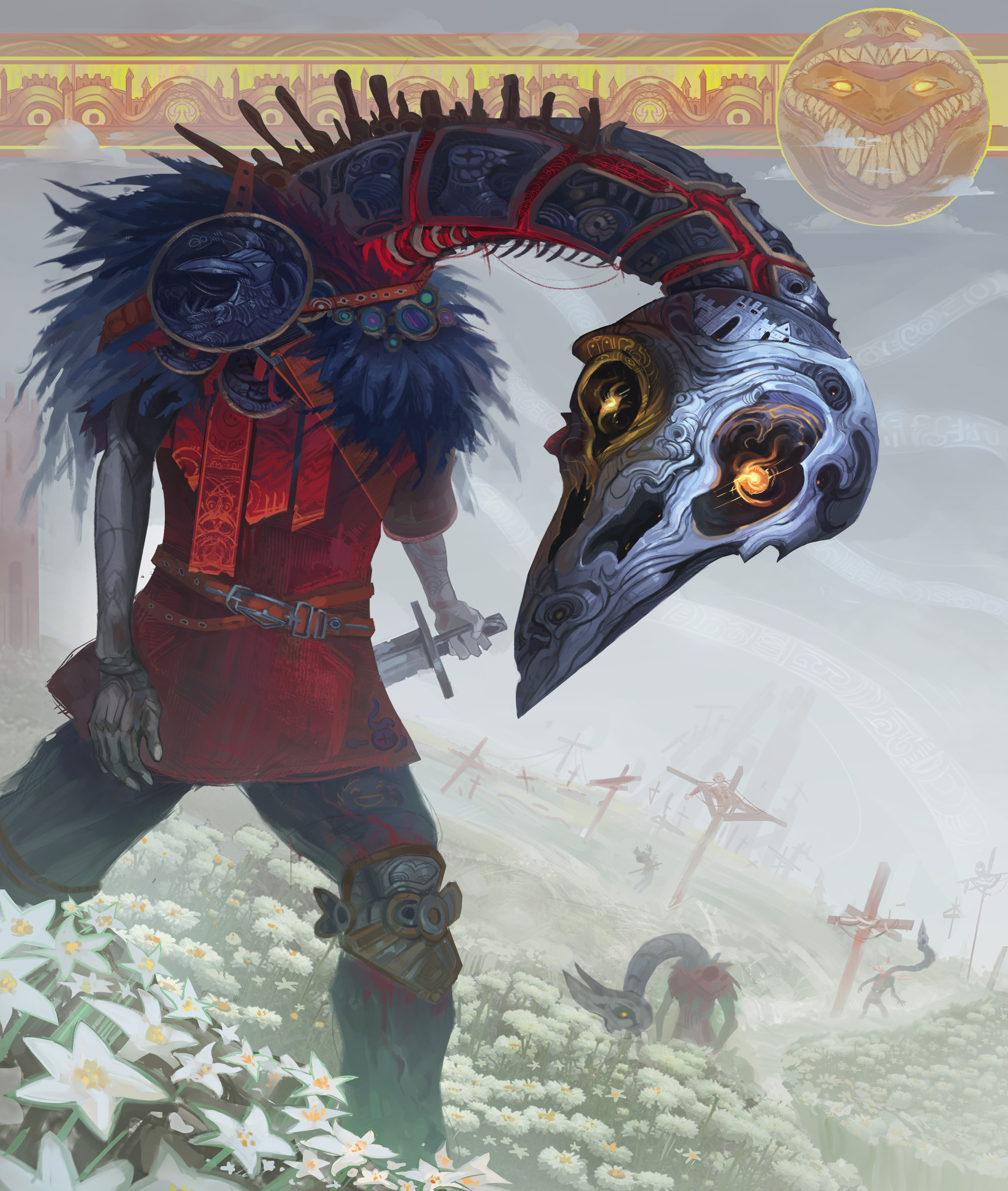 Cursed armors under the guidance of the almighty doubled mouthed sun by ...