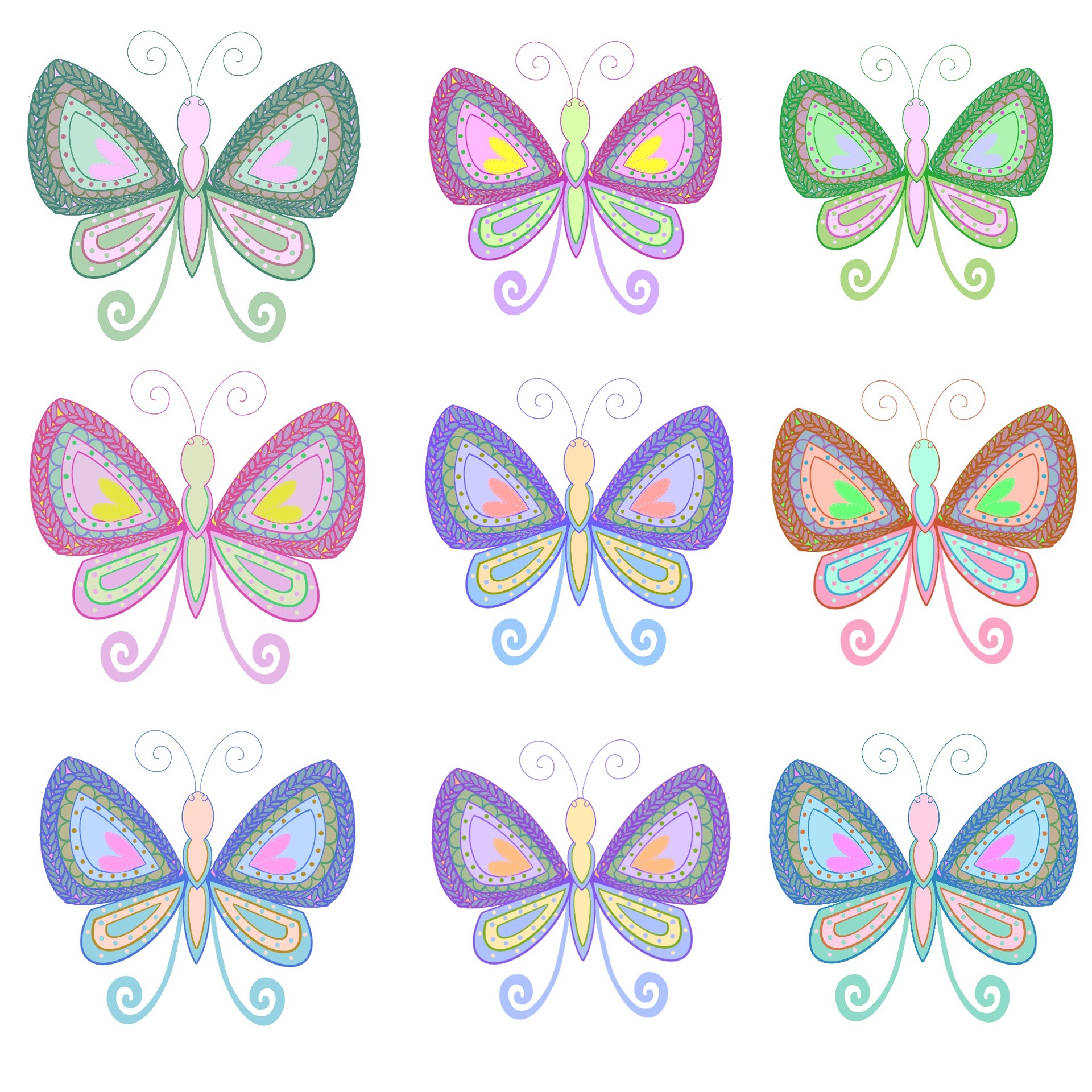 ArtStation - 2D Butterflies