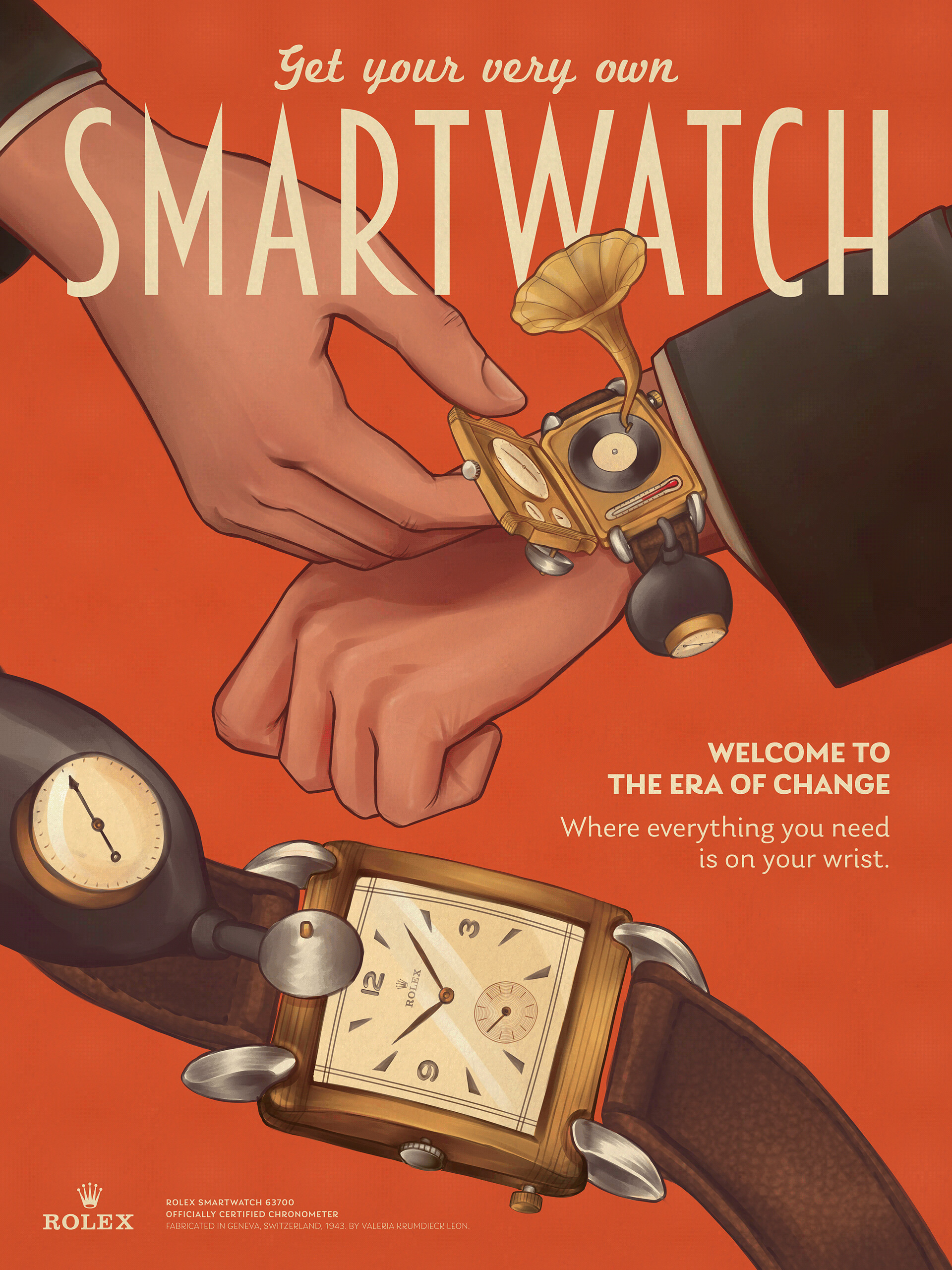 ArtStation - The Analog Smartwatch