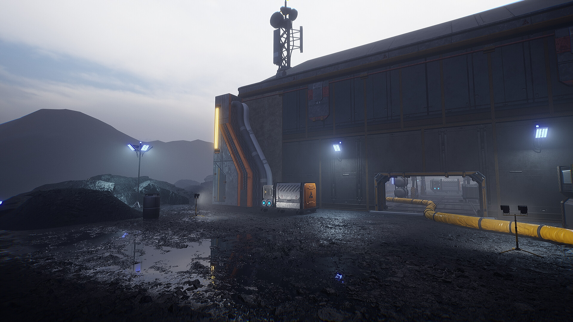 ArtStation - WIP Modular Sci-Fi Futuristic Quarry Environment