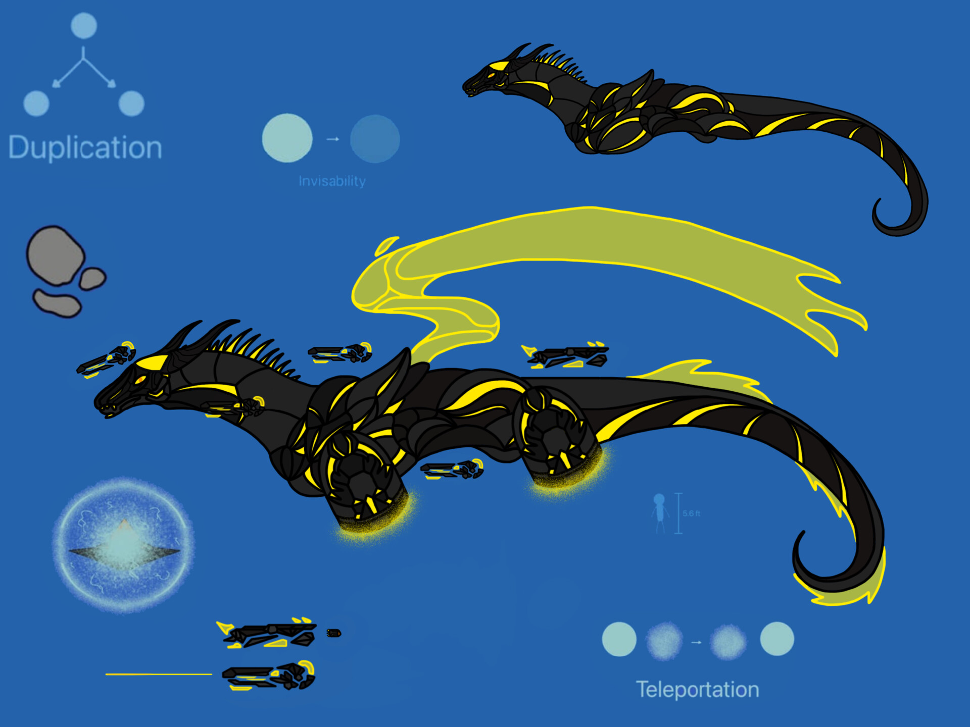 ArtStation - Neon hover dragon