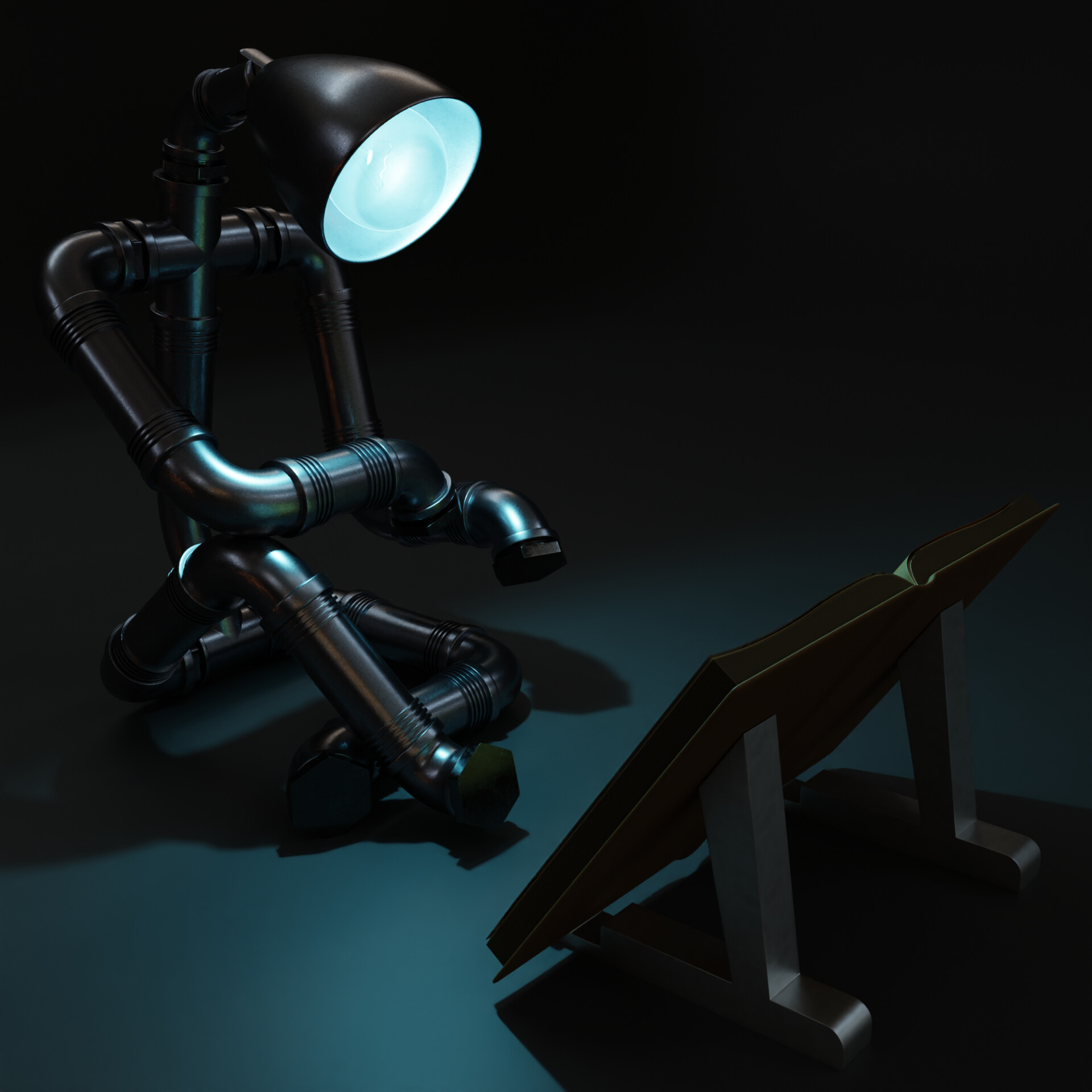 ArtStation - Pipe Lamp