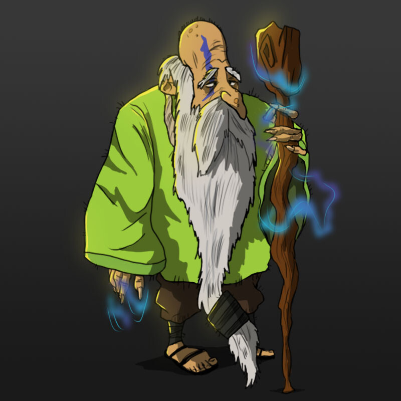 ArtStation - Old man character _ magic