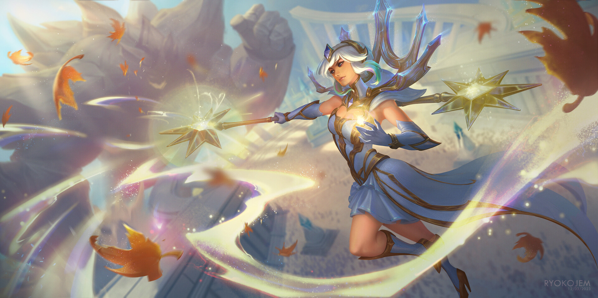ArtStation - Elementalist Lux - Fanart - Legends of Runeterra