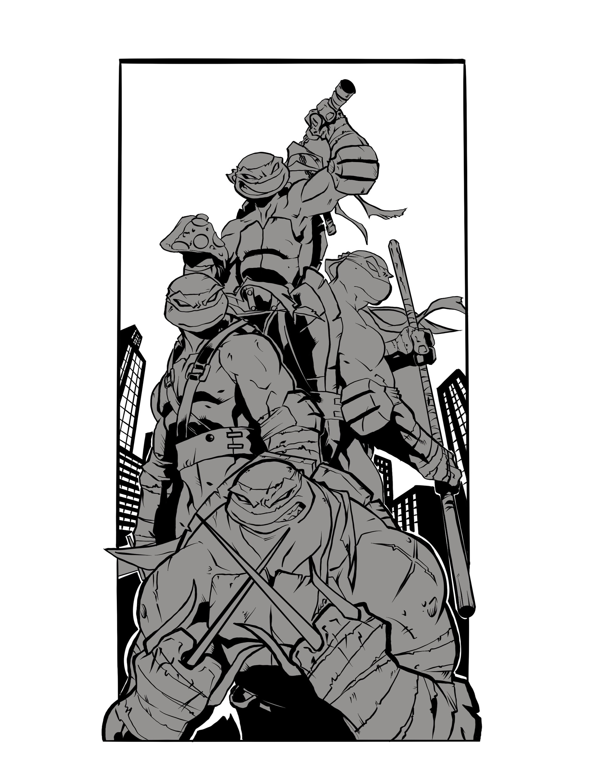 original teenage mutant ninja turtles coloring pages