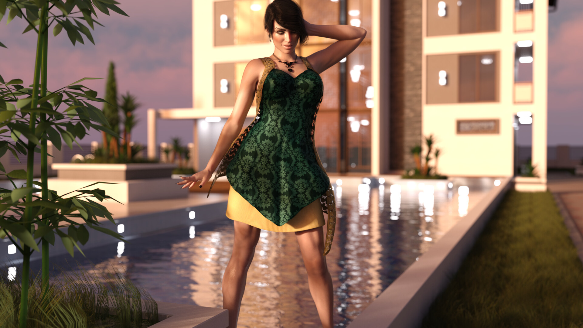 Pantsmaster - Lilly by the pool