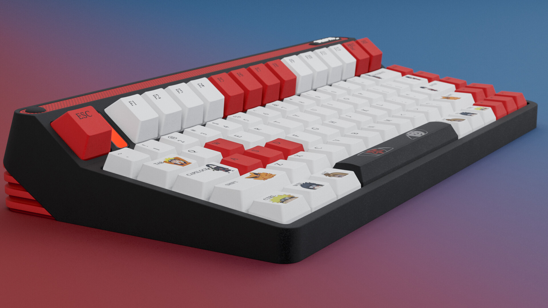 ArtStation - Custom keyboard in the style of the Anime Naruto