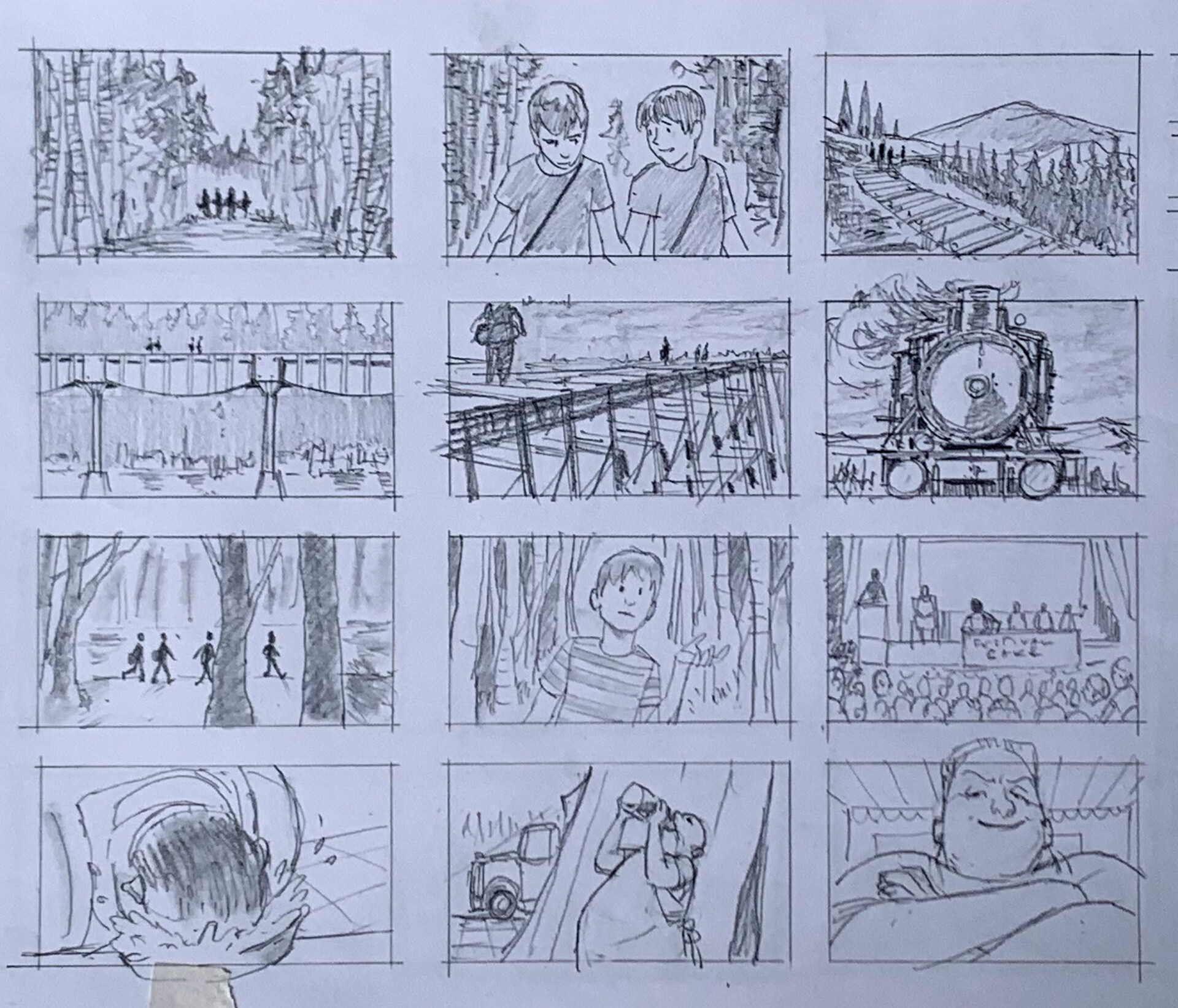 ArtStation - Storyboard Notes and thumbnails exercises