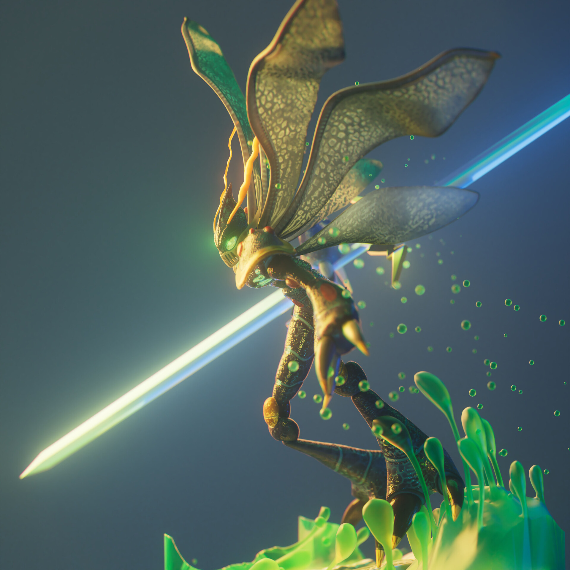 ArtStation - Rayon stage 3 evolution in the Metamon IP sculpted in Zbrush