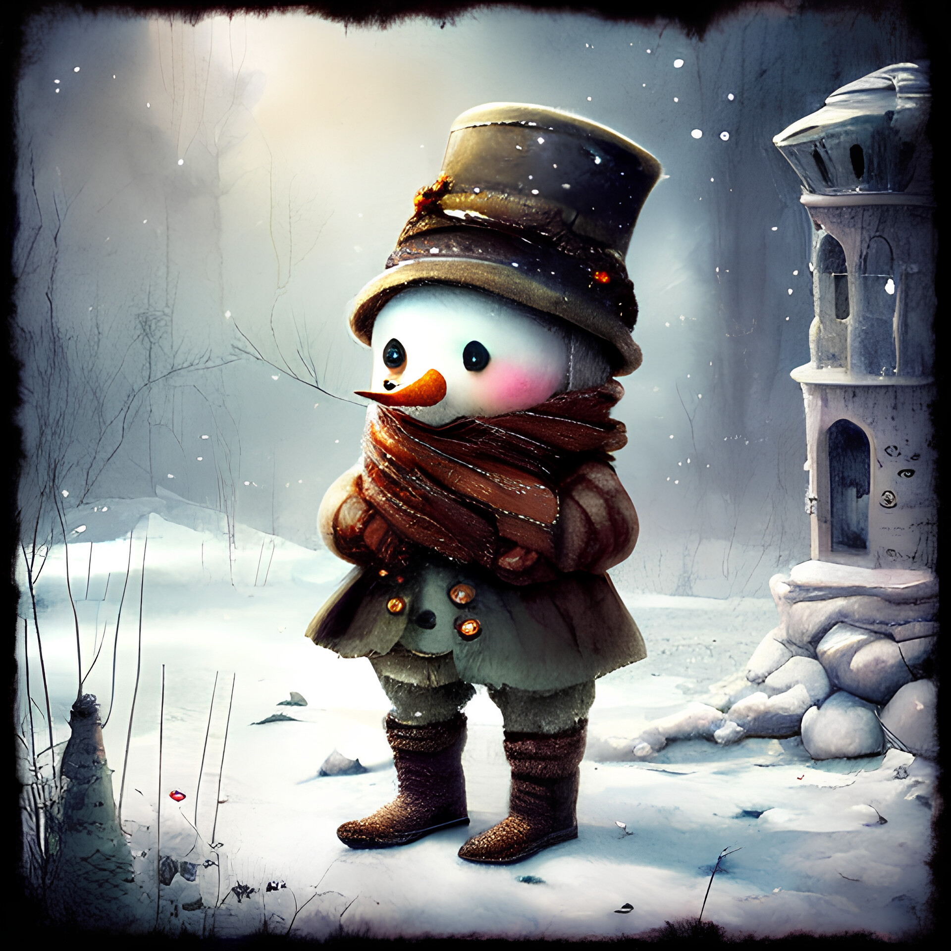ArtStation - The Mystic Snowman