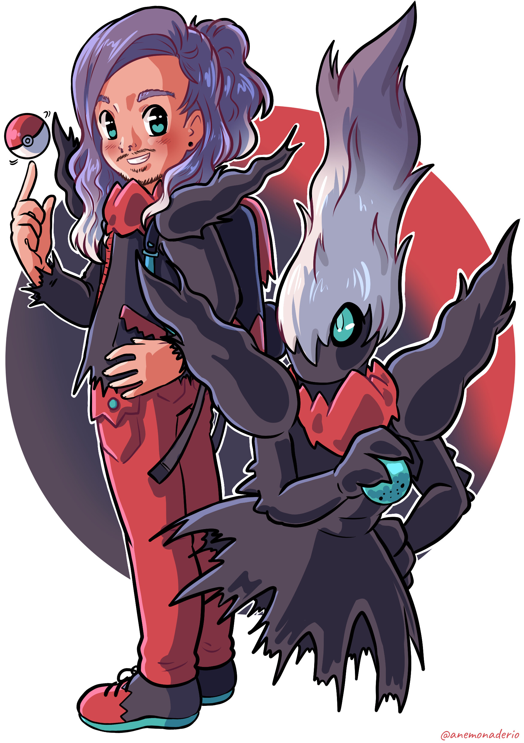 ArtStation - Poké trainer commission #2 and a half