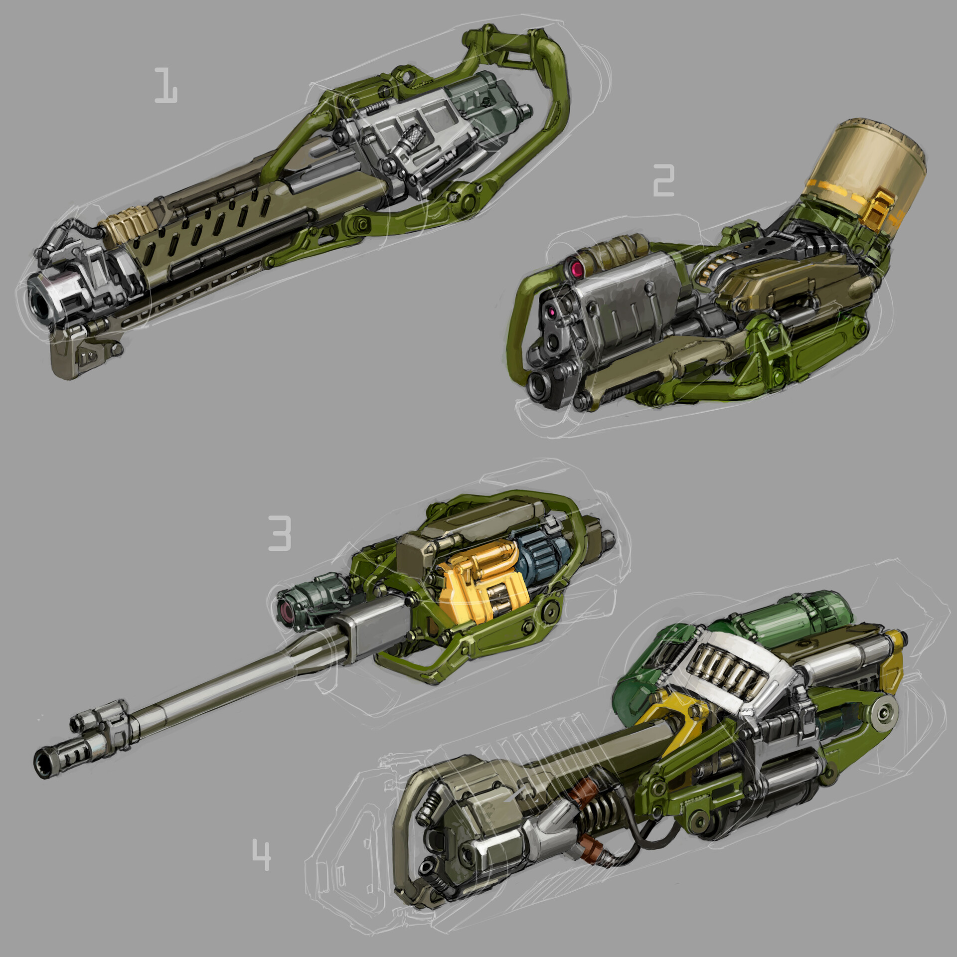 ArtStation - Heavy Weapon Concepts