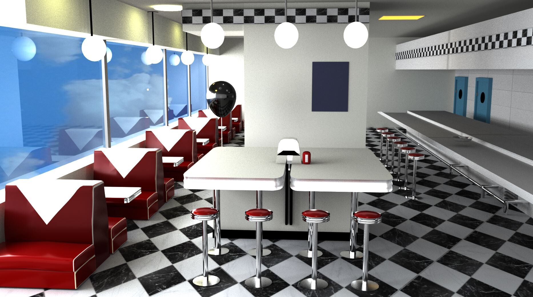 ArtStation - Diner Interior