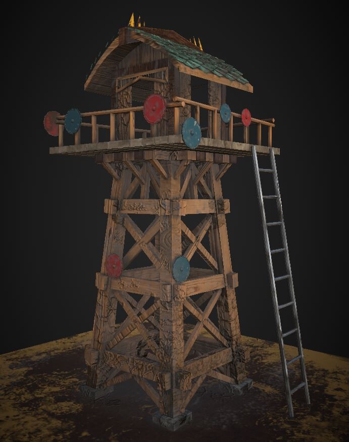 ArtStation - tower hut