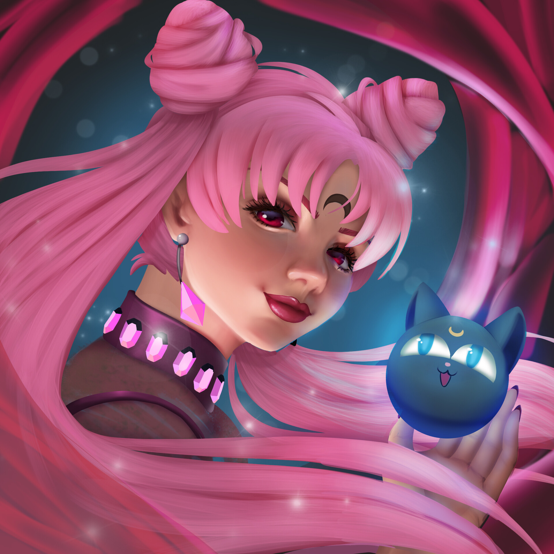 ArtStation - Black Lady (Sailor Moon)