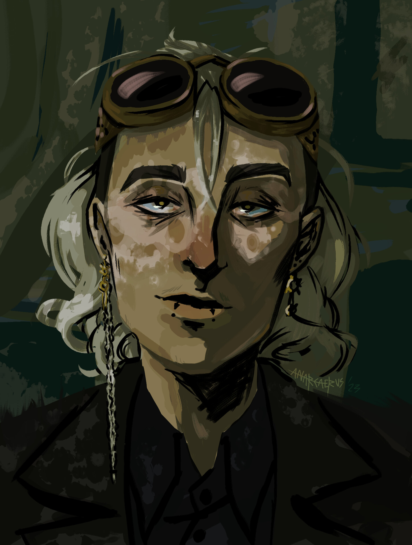 ArtStation - disco elysium inspired self portrait