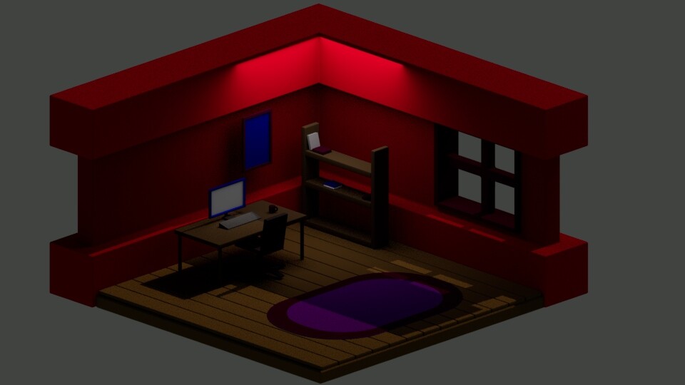 ArtStation - Bedroom scene ( tutorial influence )