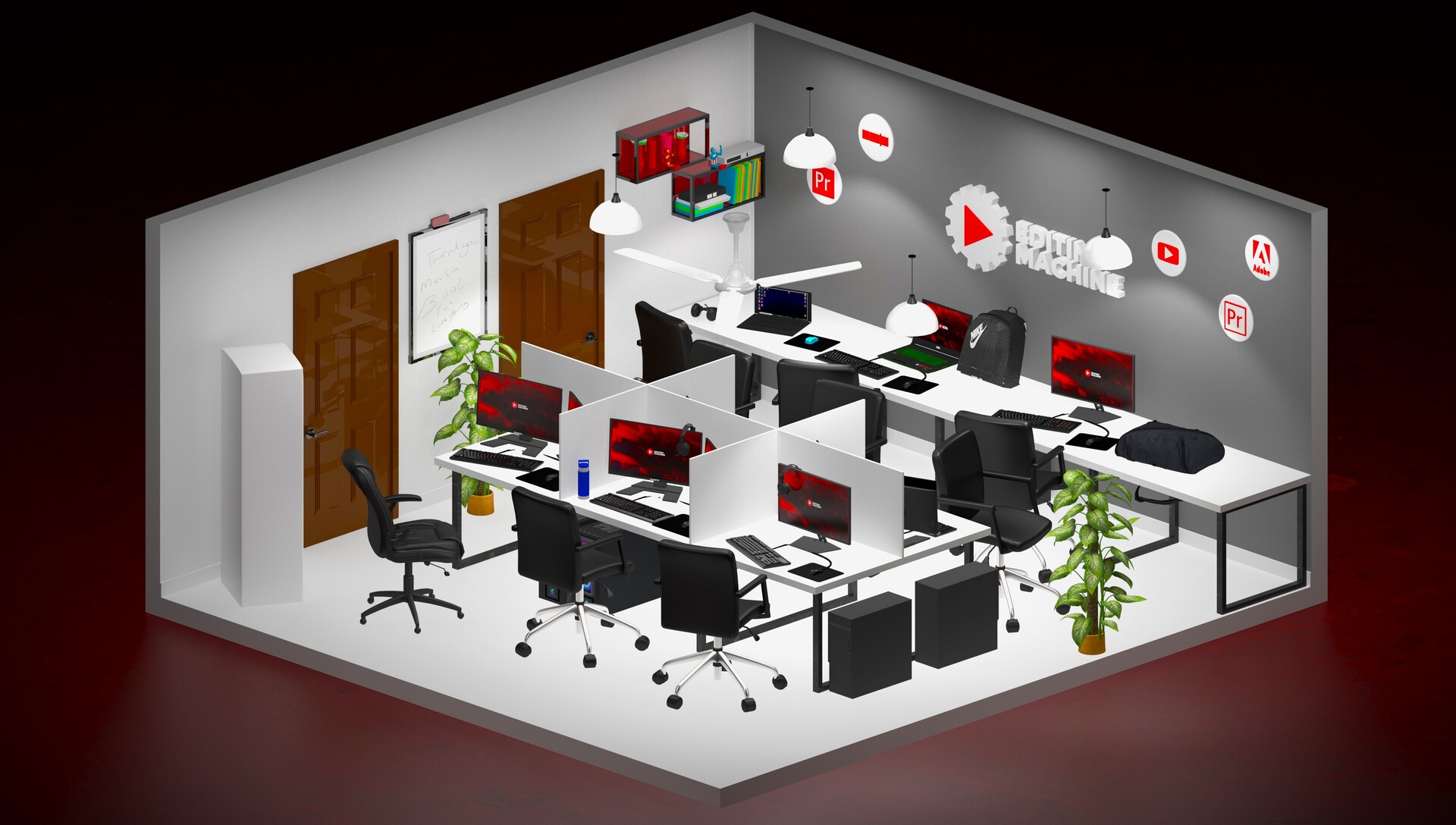 ArtStation - Editing Machine Isometric