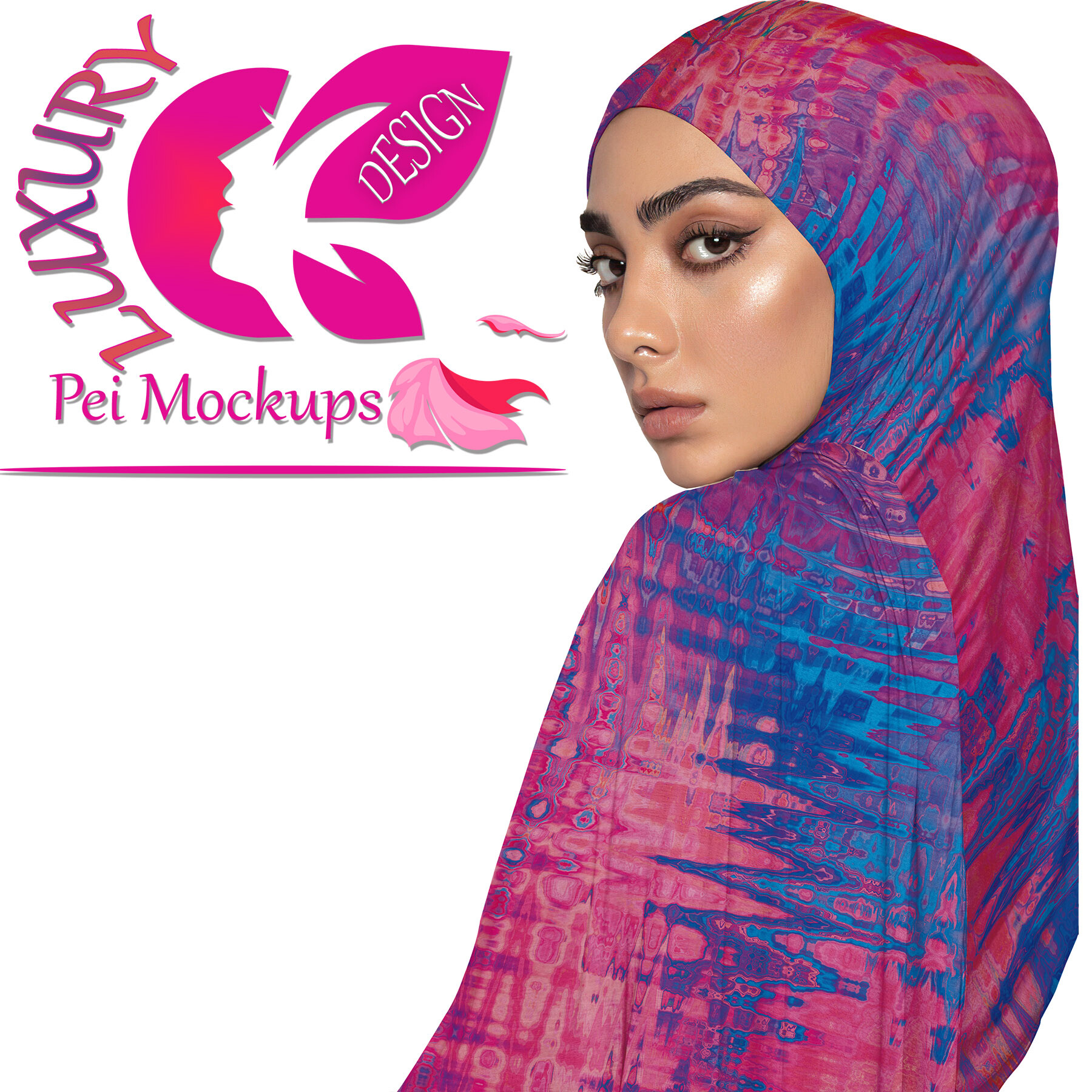 ArtStation - mockup hijab psd download pack15