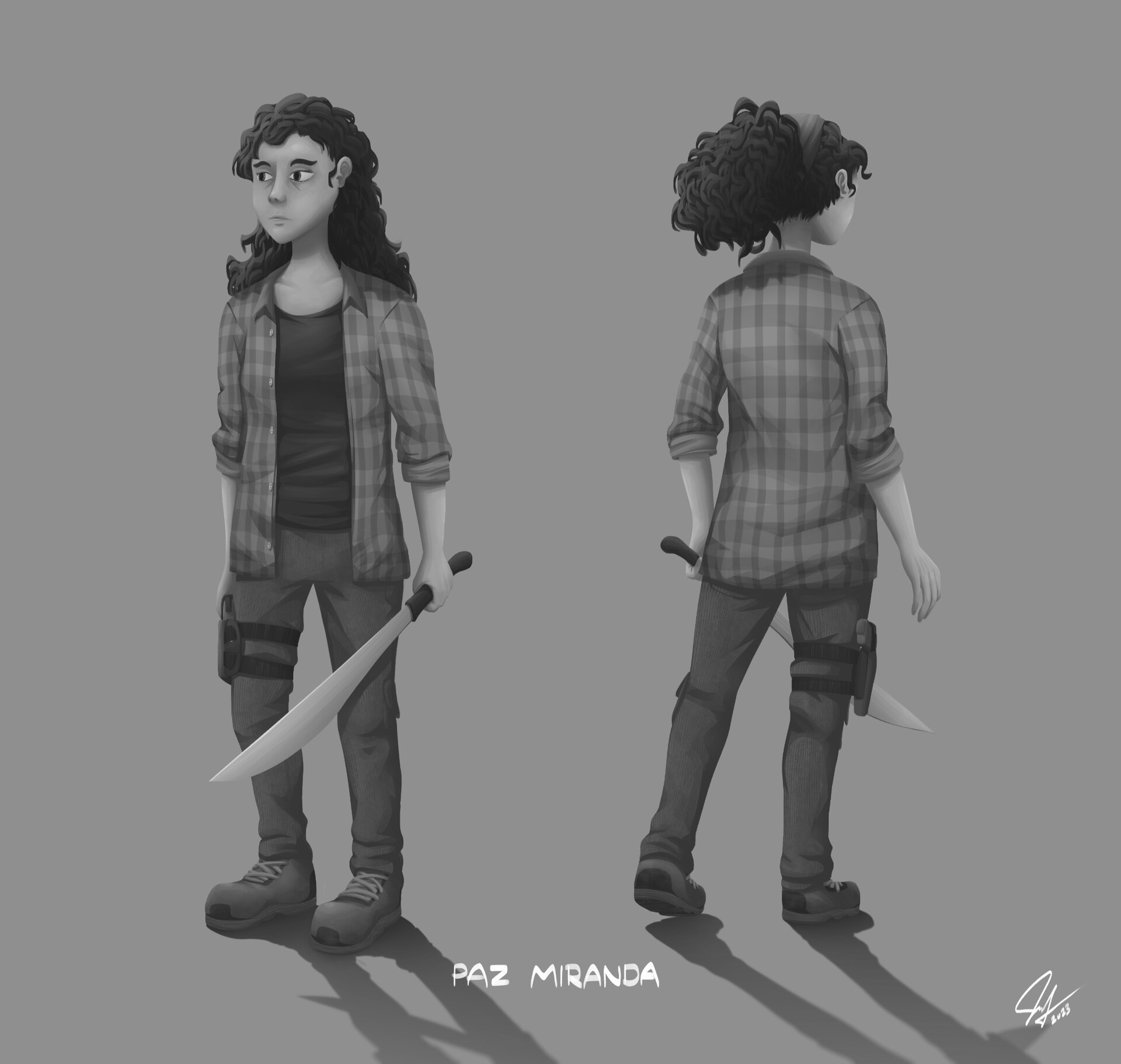 ArtStation - Paz Character Concept Practice
