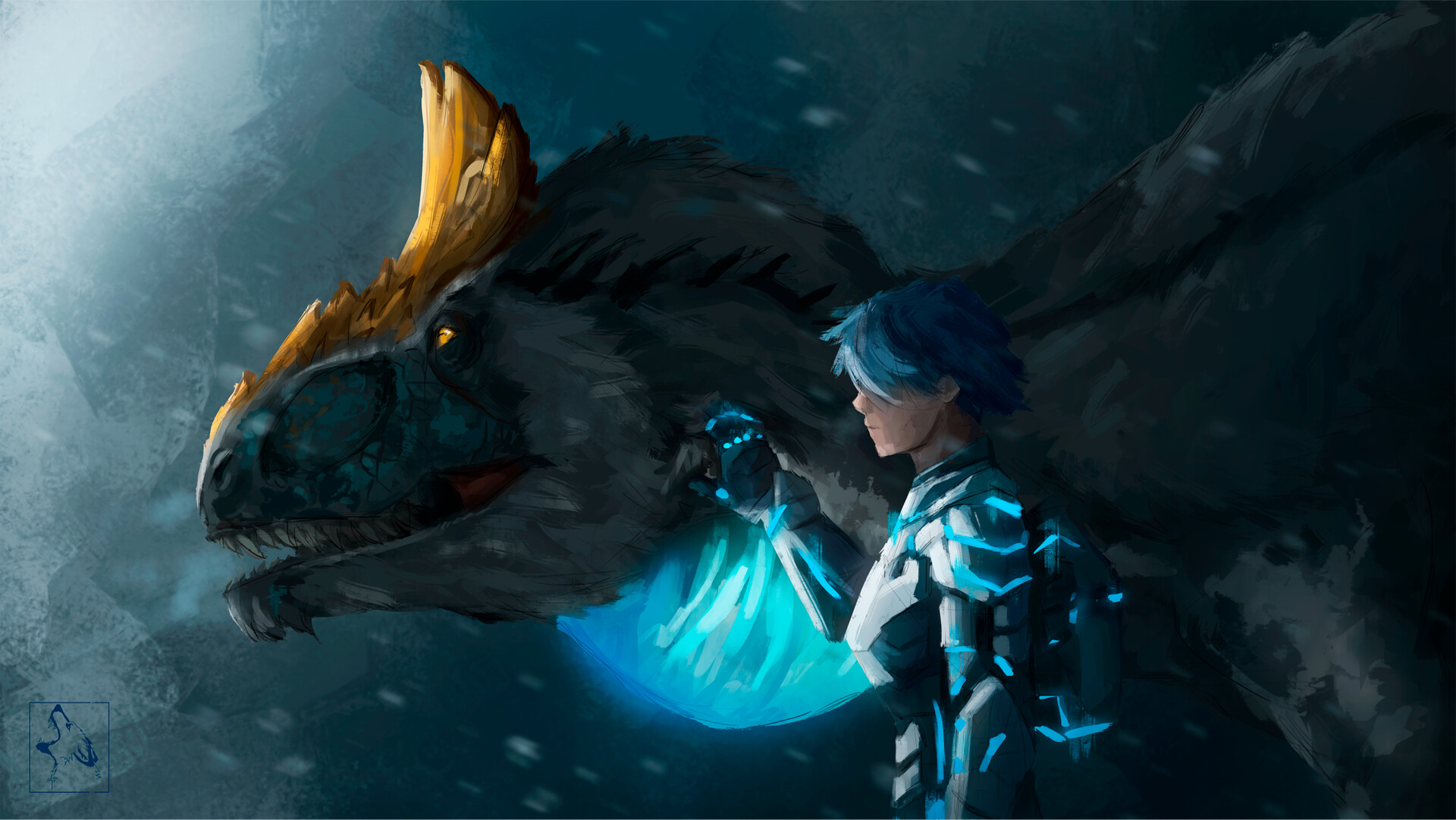 ArtStation - Cryolophosaurus (Ark Additions) - Fan art