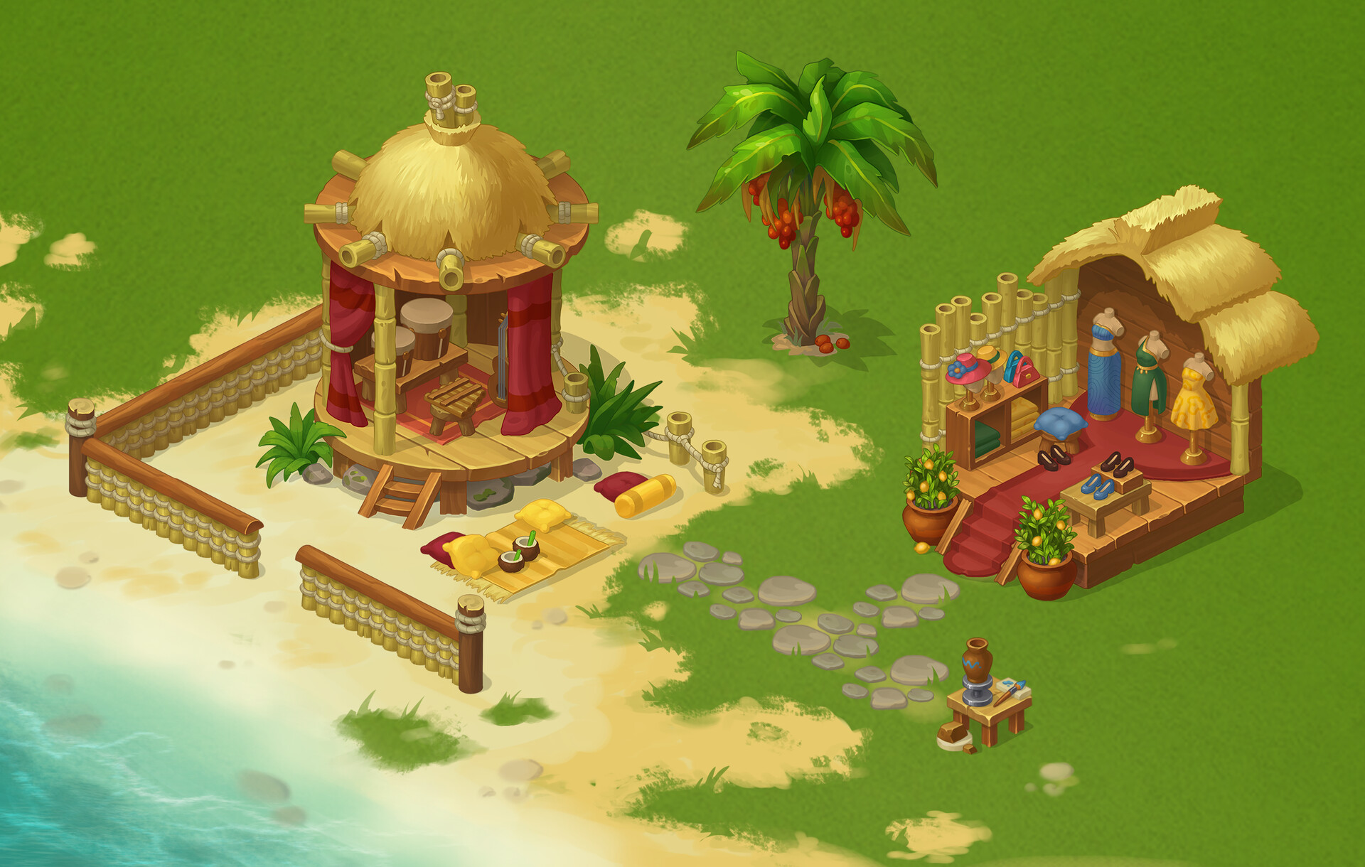 ArtStation - Mobile game isometric 2d assets