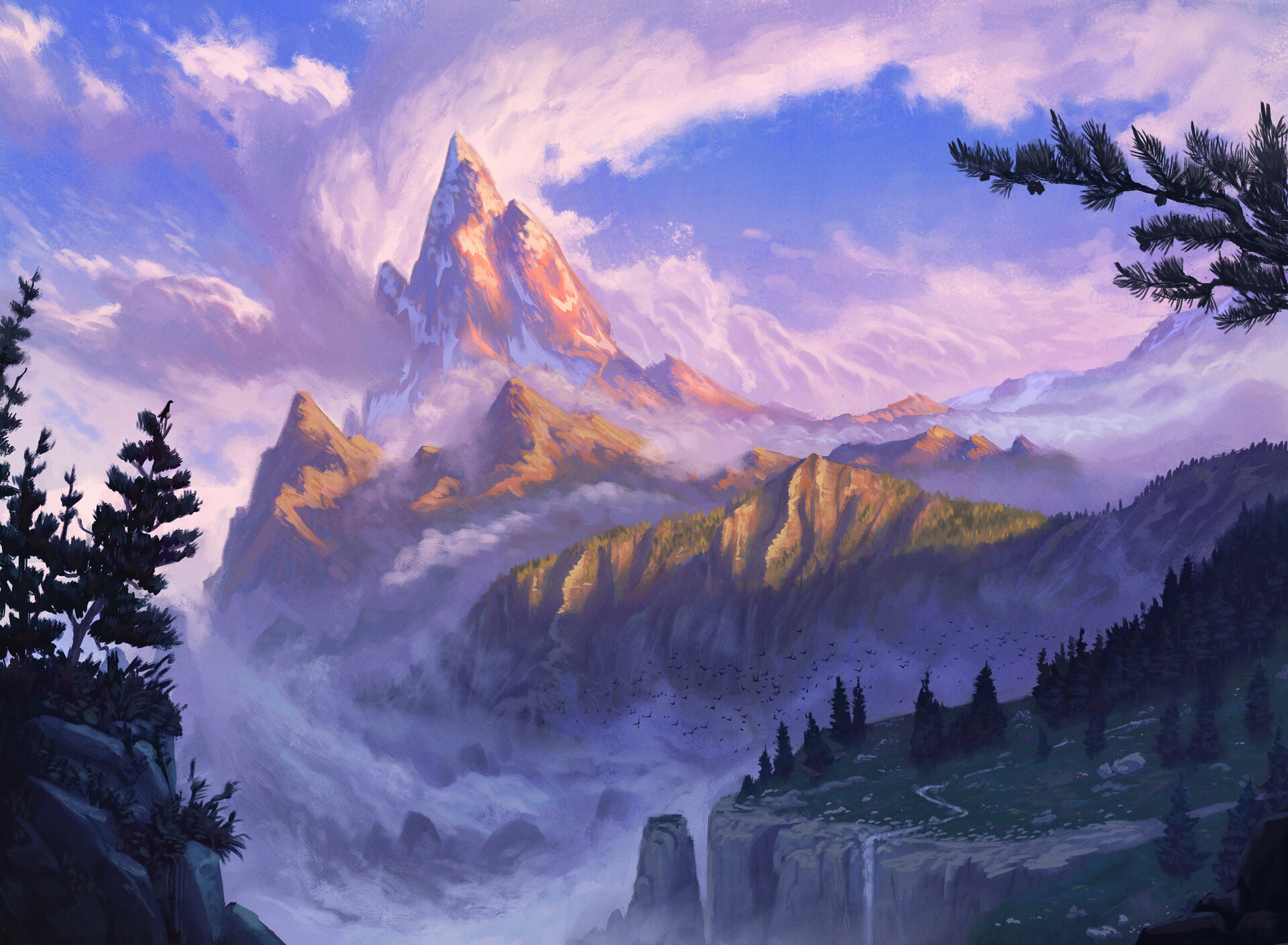 ArtStation - Rugged Highlands - Magic the Gathering Fanart