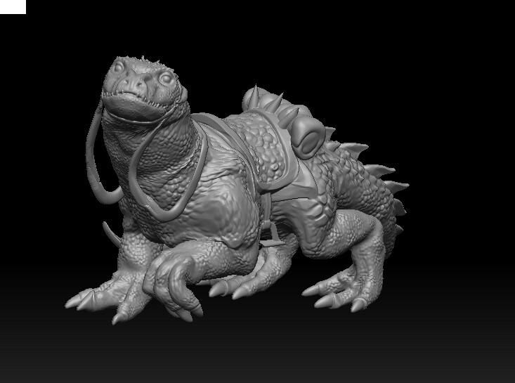ArtStation - Lizard Mount-Wip