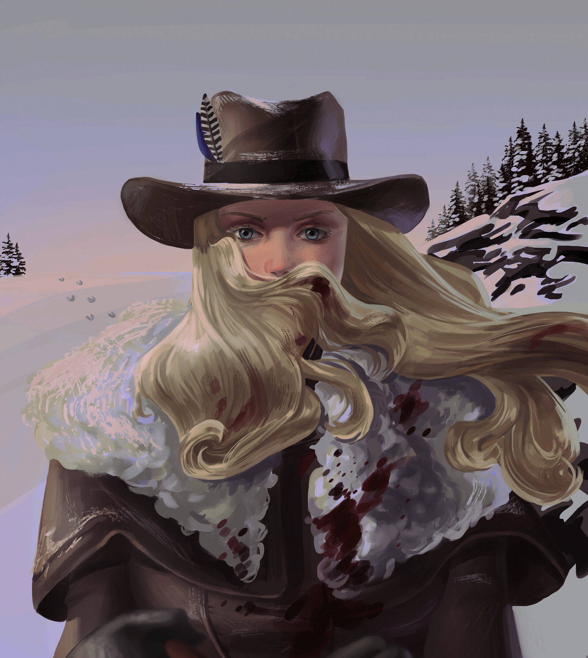 ArtStation - snow and blood