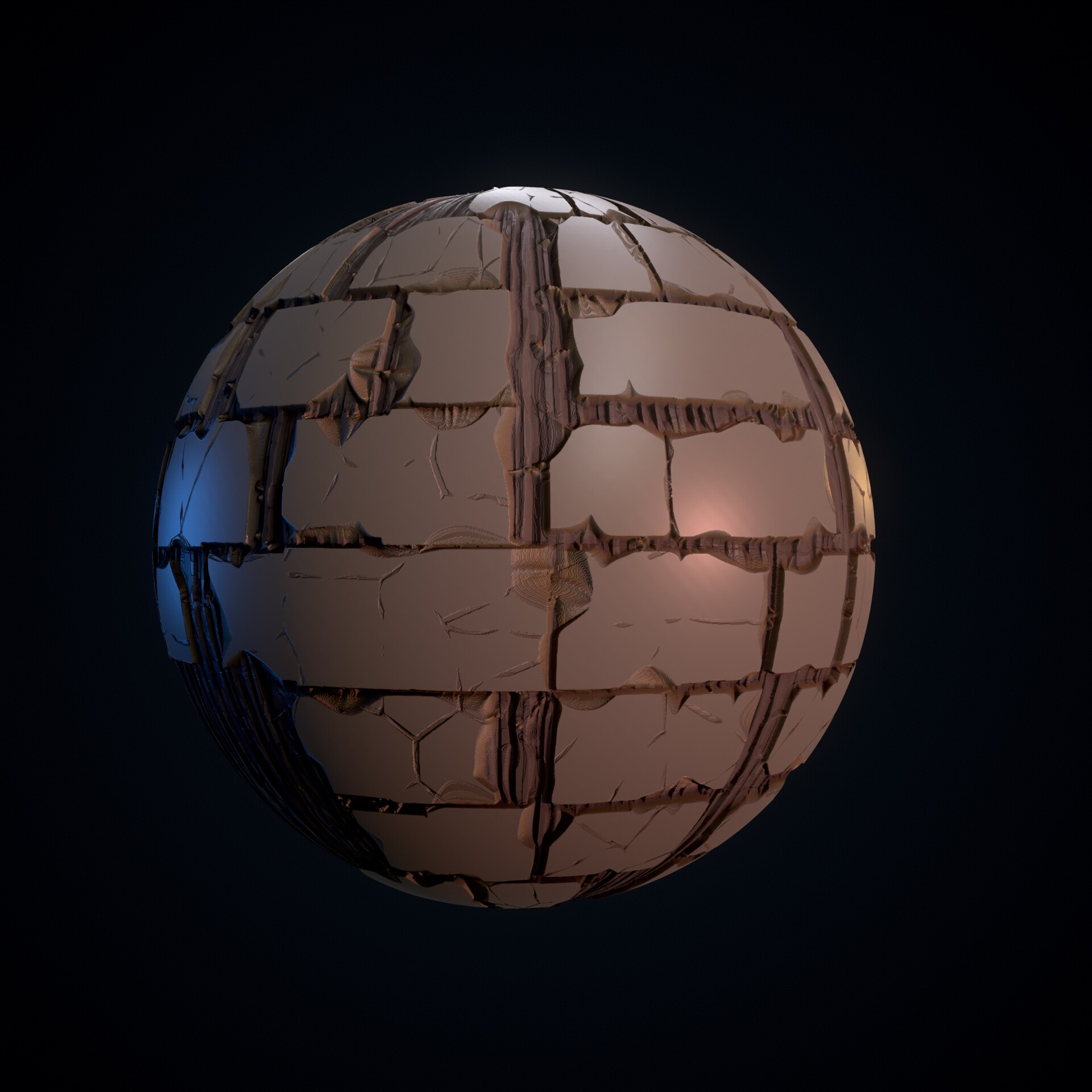 ArtStation - Stylized Broken Brick Material