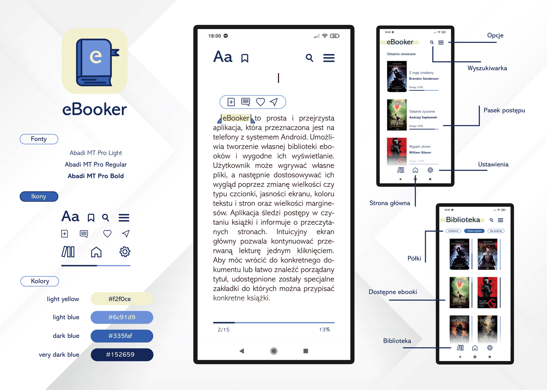 ArtStation - E-book reader UI