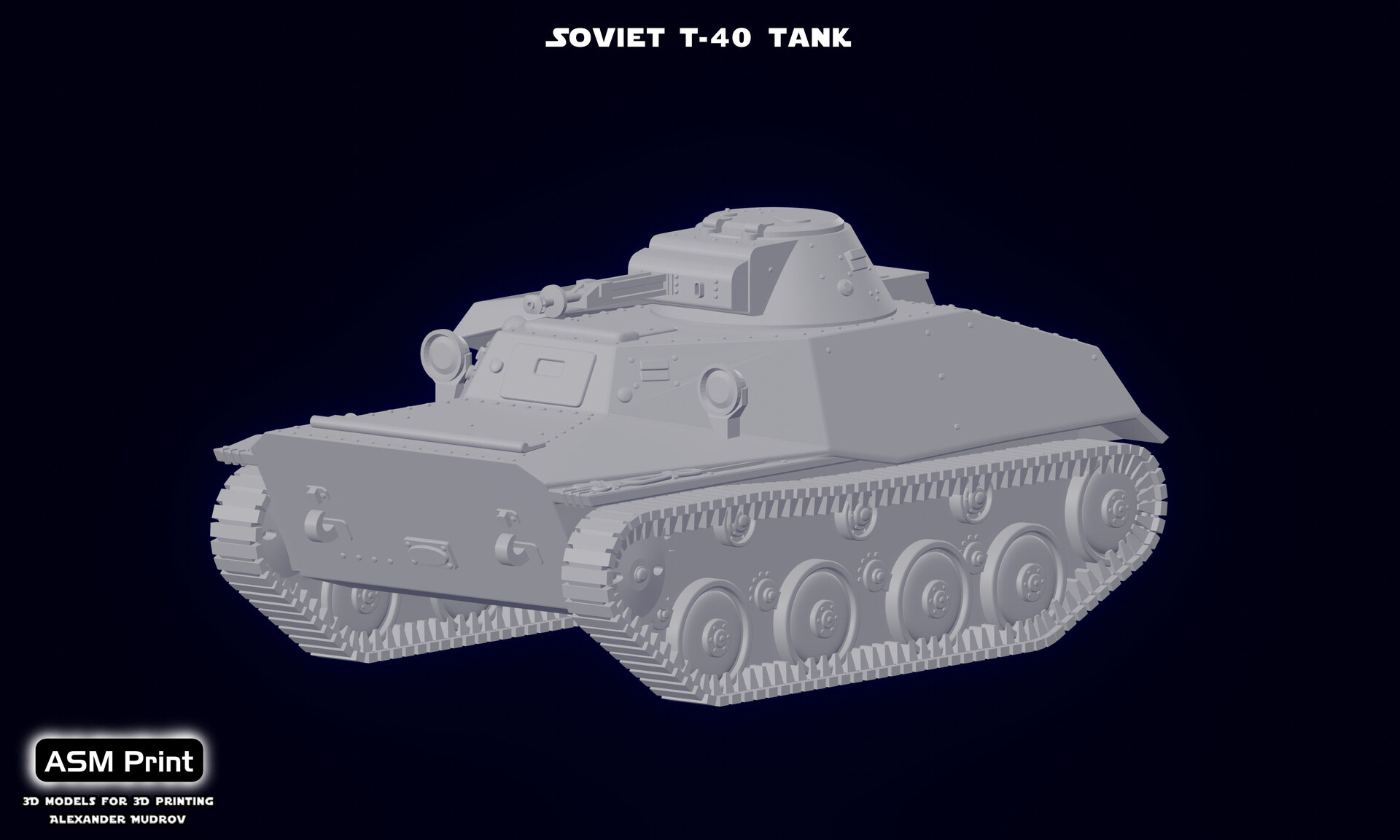 ASM Print - Soviet T-40 tank