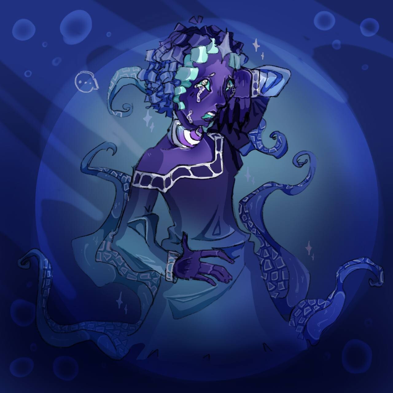 Artstation Fanart Of Squid Ink Cookie From Cookie Run Kingdom By Andreas Apollo Drawndreas