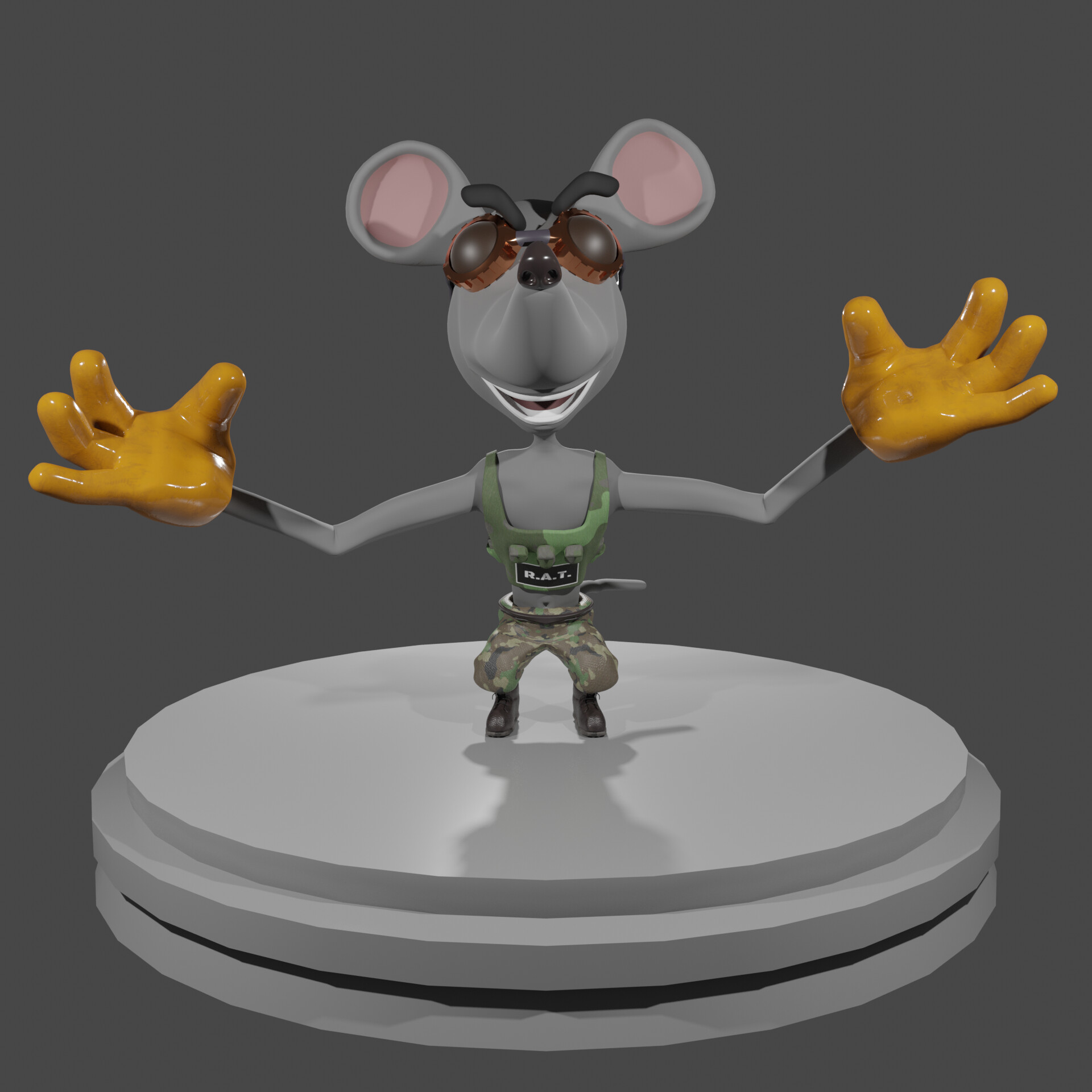 ArtStation - R.A.T. - Rodent Army Technician