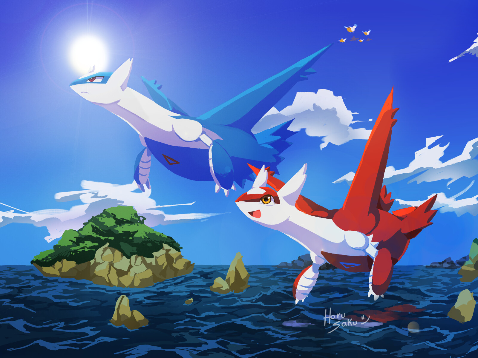 ArtStation - Latios & Latias