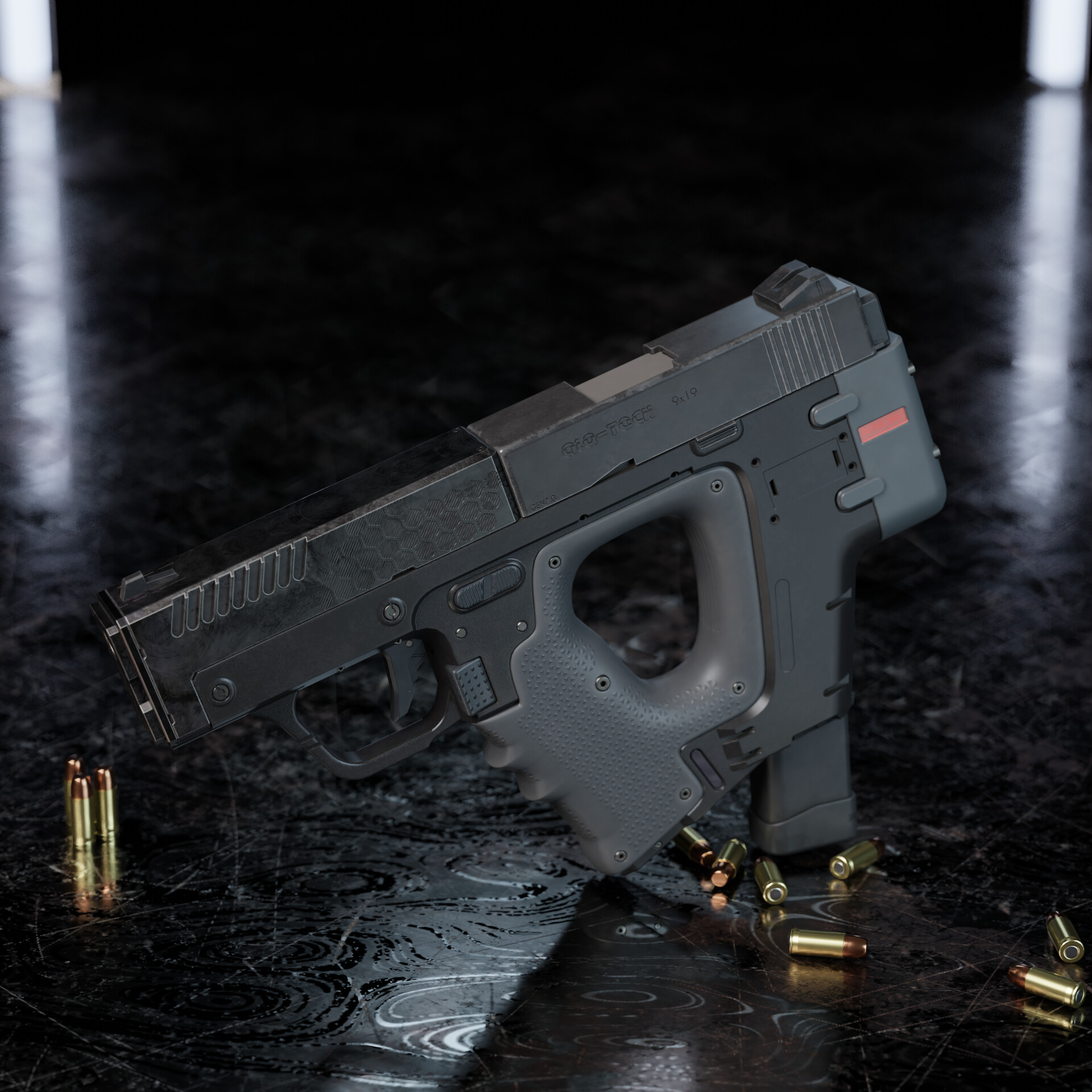 ArtStation - Personal Project: Deus Ex (original) Stealth Pistol Re-design