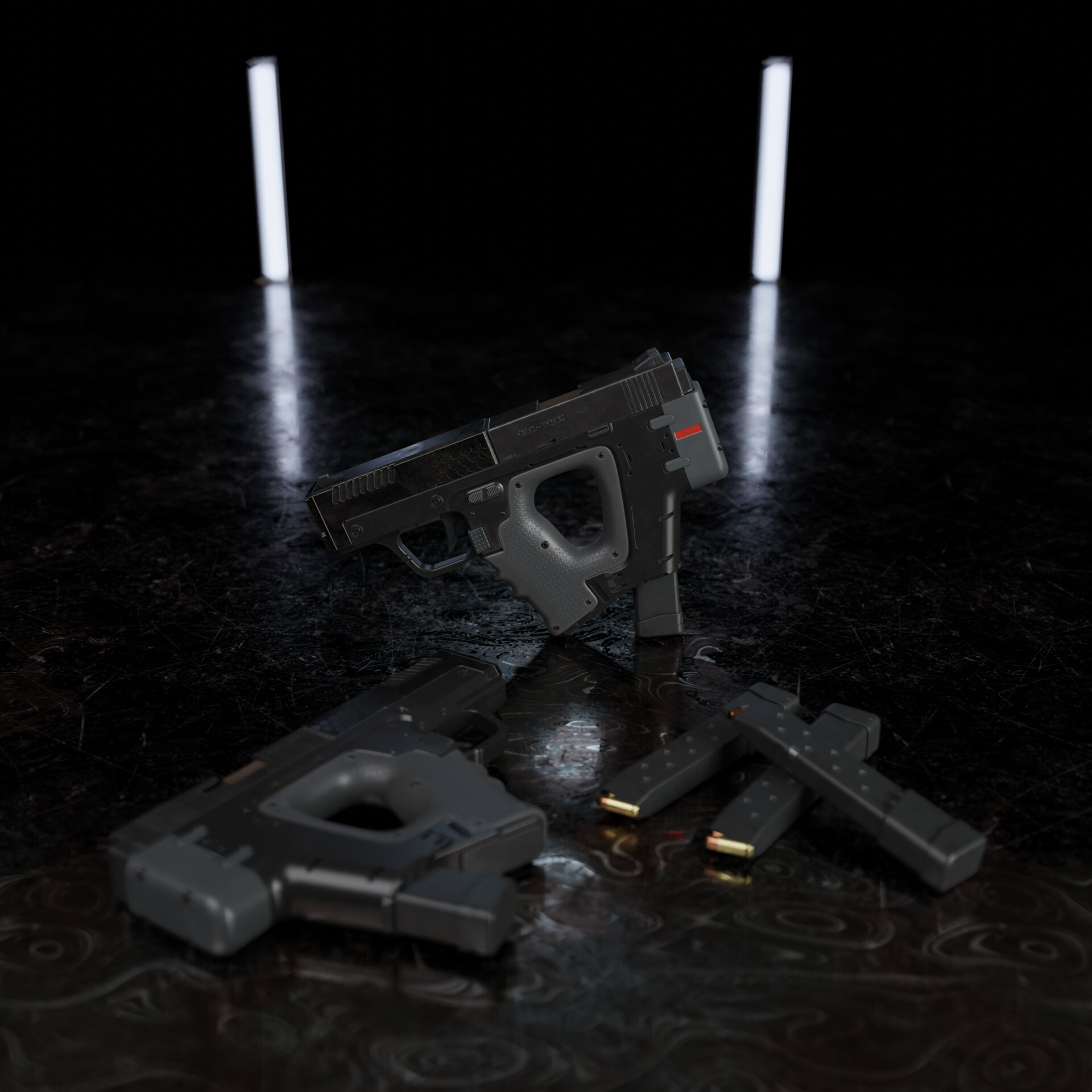 Althone Torregosa - Personal Project: Deus Ex (original) Stealth Pistol ...