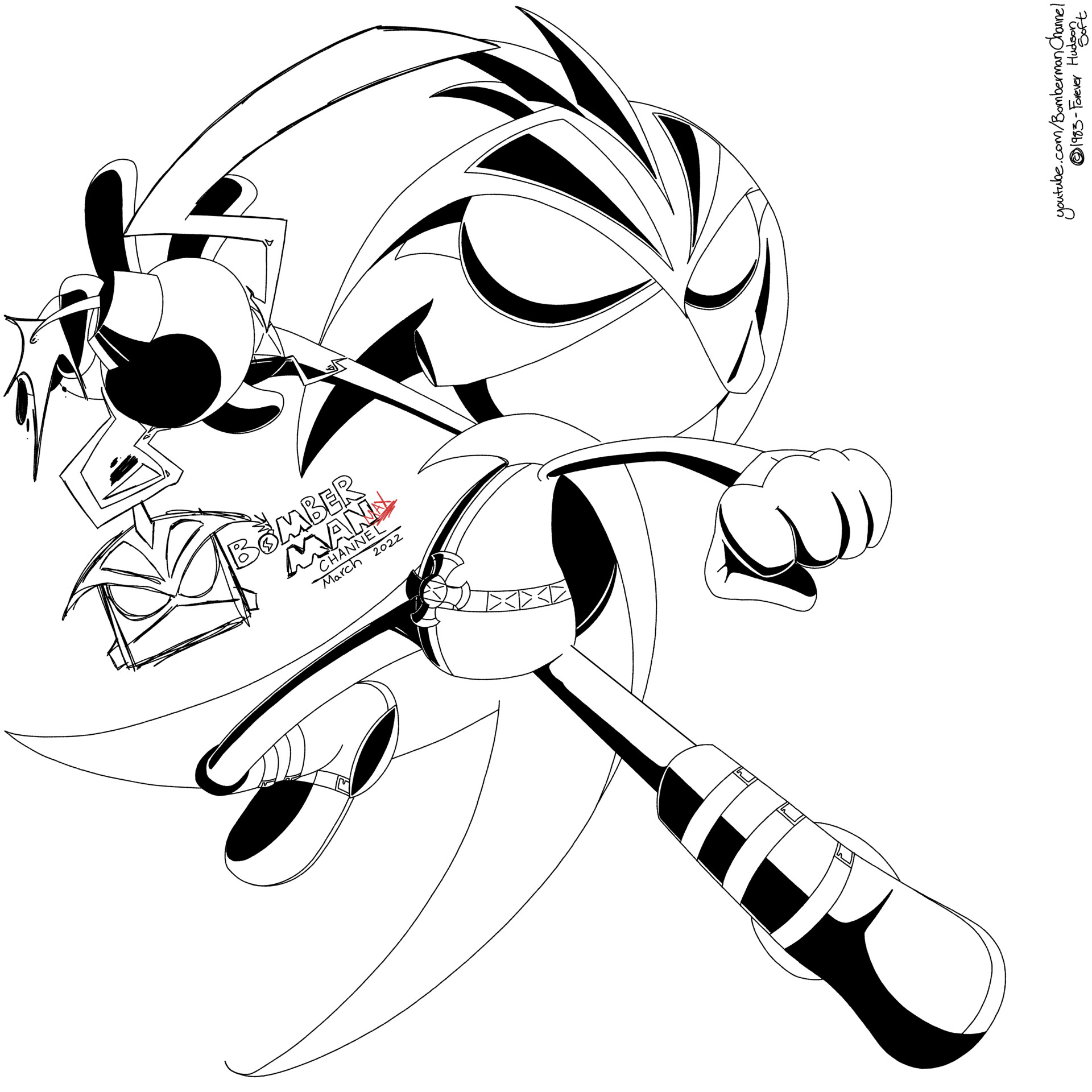 bomberman coloring pages