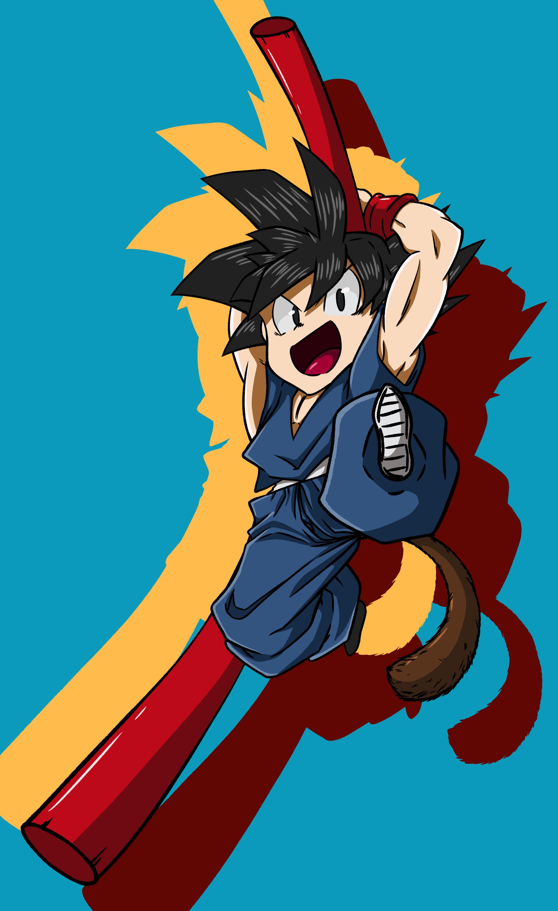 ArtStation - Kid Goku Dragon ball