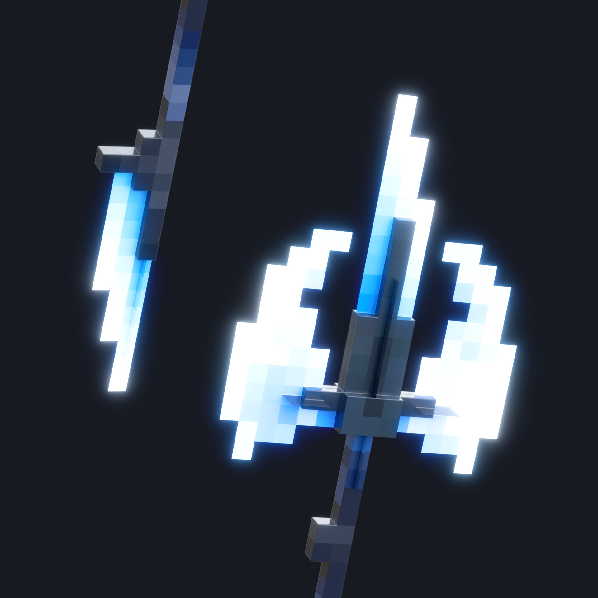 ArtStation - Frozen Wing - Minecraft Bedrock Asset Study