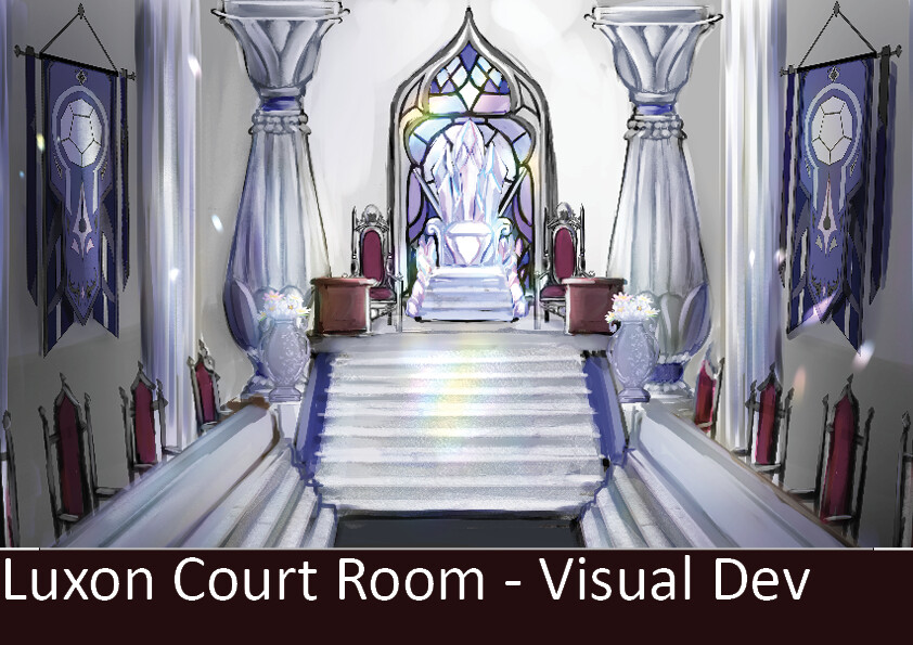 ArtStation - Luxon Court Room - Visual Development