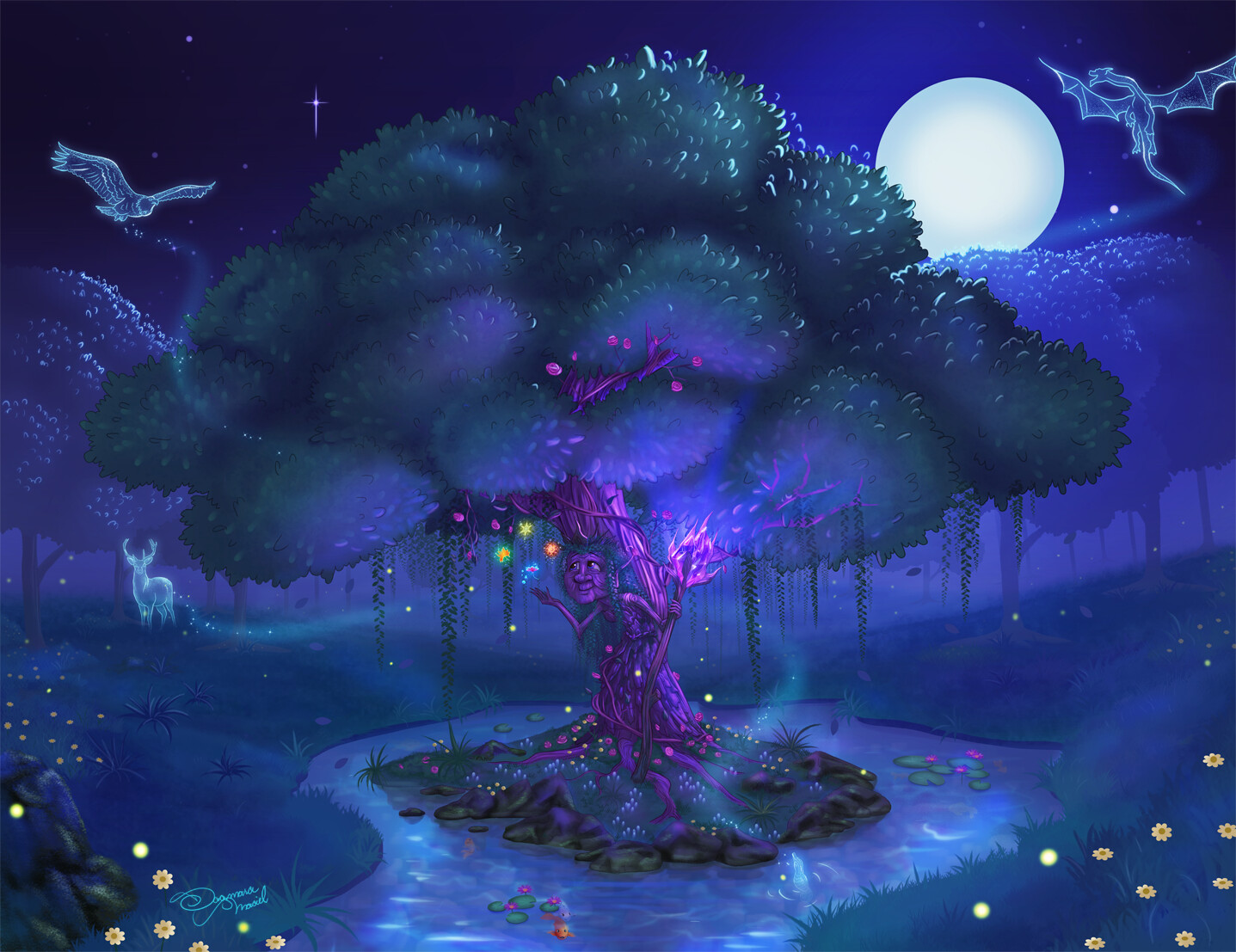 ArtStation - Nadur the mother of trees