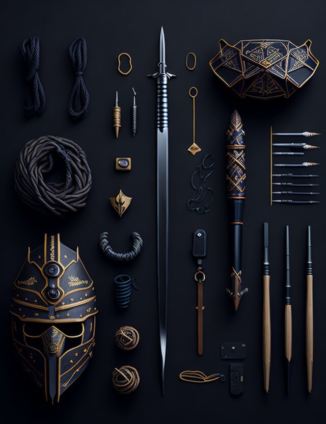 InterlinkedAI - Knolling Layouts of Popular Films and Fiction