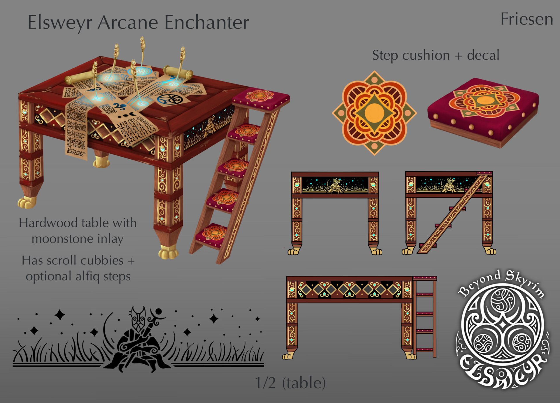 ArtStation - Khajiit Enchanting Table - Beyond Skyrim Elsweyr