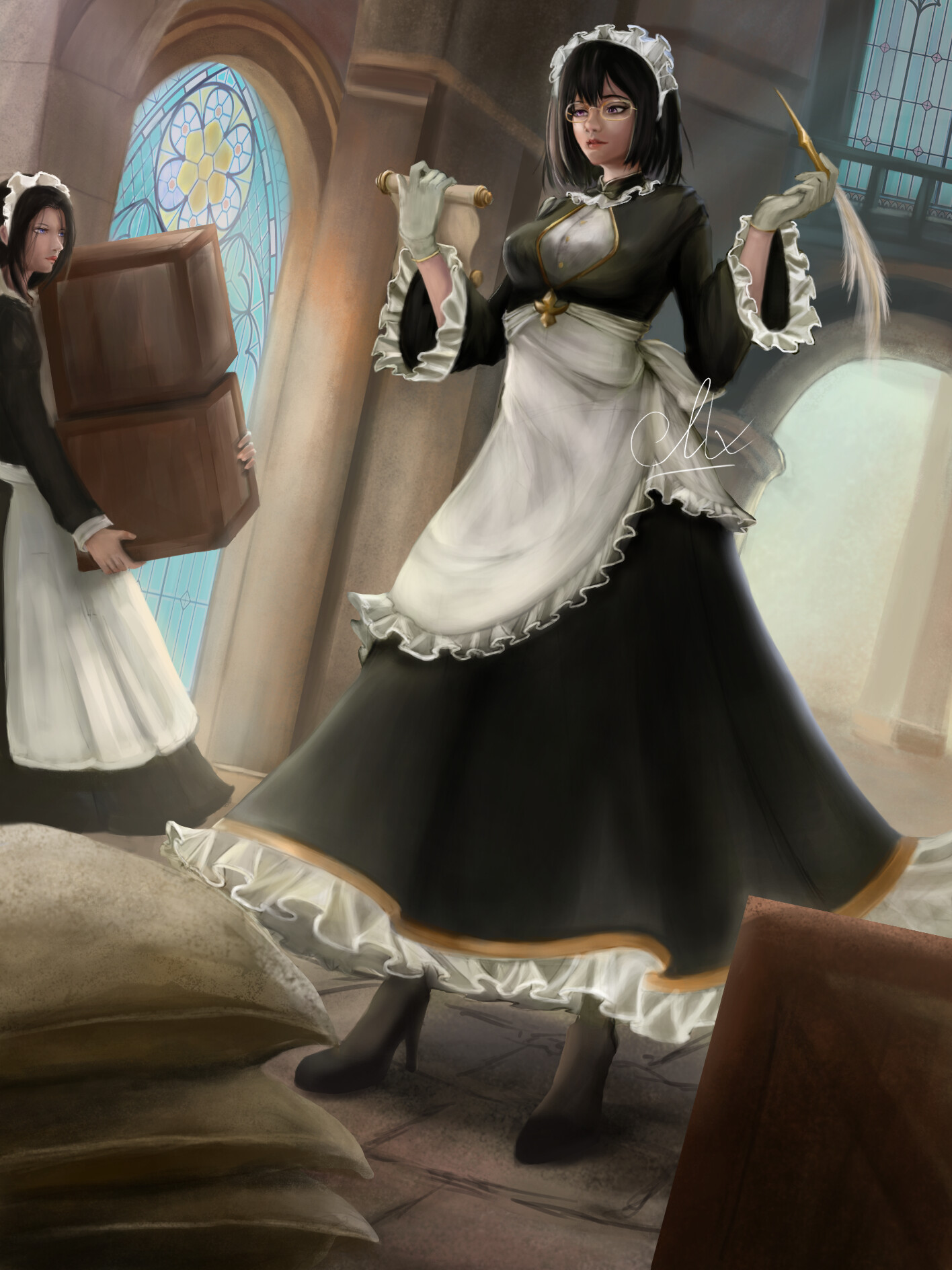 ArtStation - A Leader Of Maid - Personal Artwork